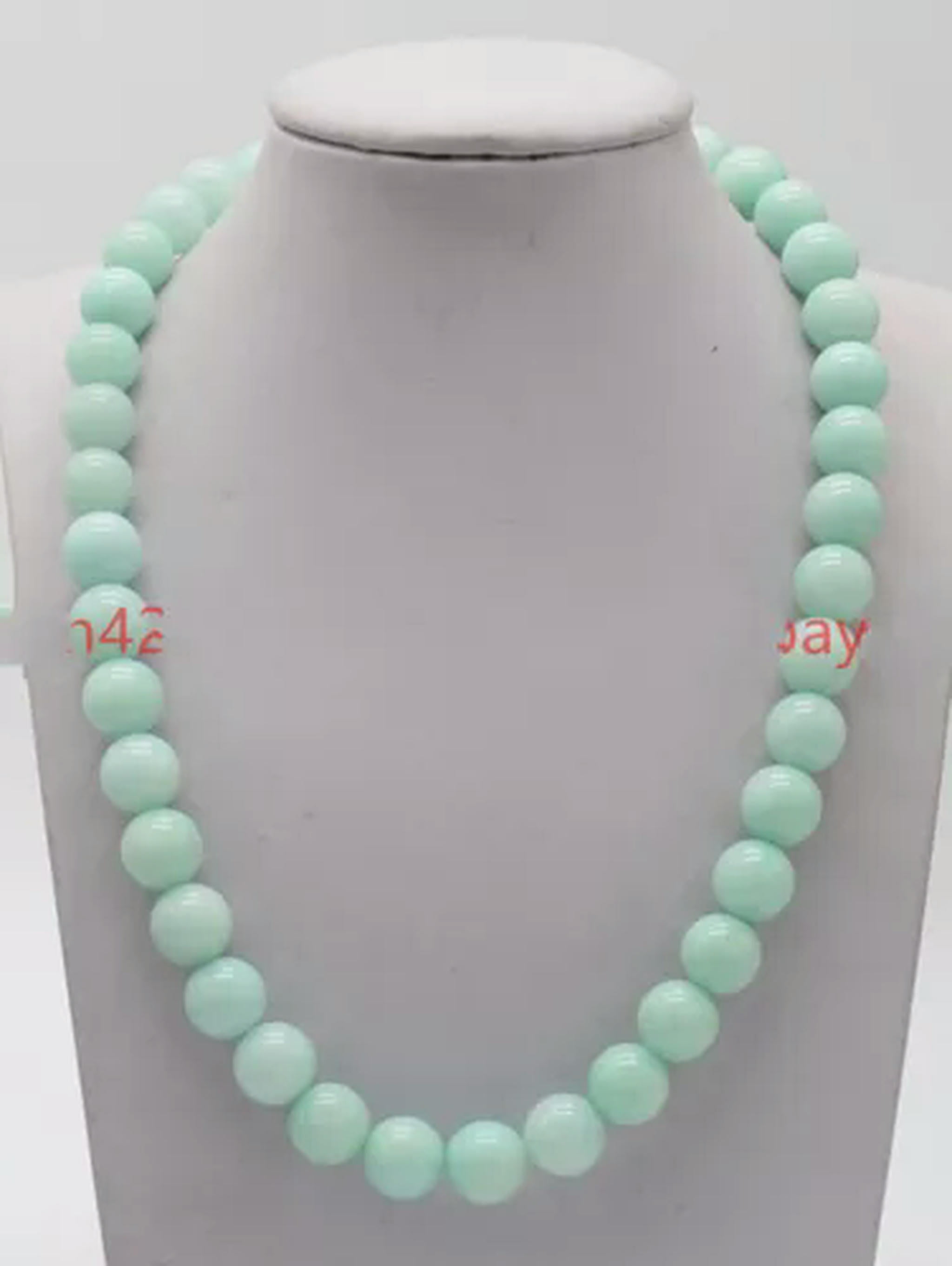 HOOUN Pretty 6/8/10/12mm Natural Multicolor Gemstone Round Beads Necklace 18" AAA+-10mm ...