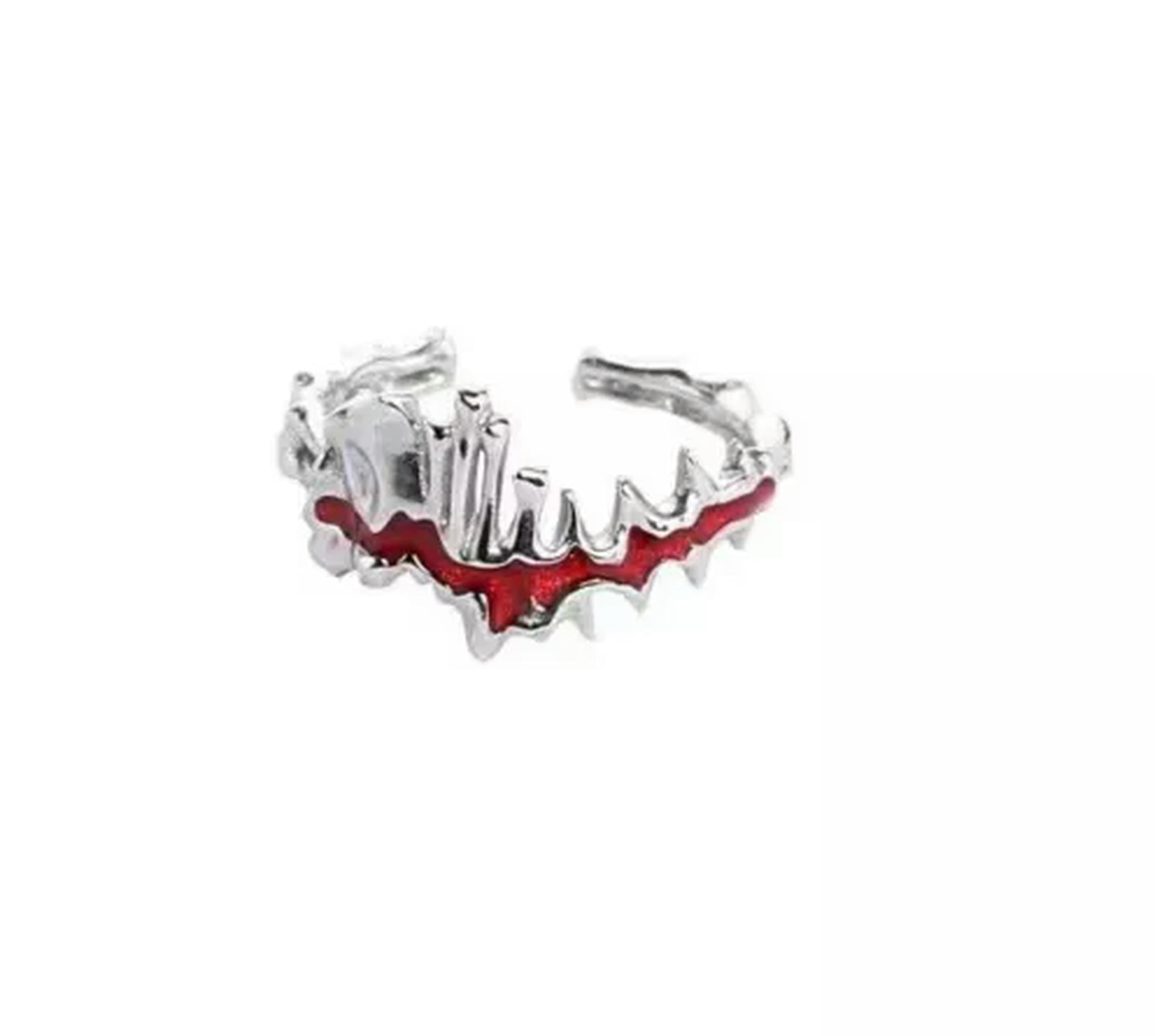 HOOUN Punk Gothic Red Fire Blood Skull Knuckle Armour Scary Cosplay ...