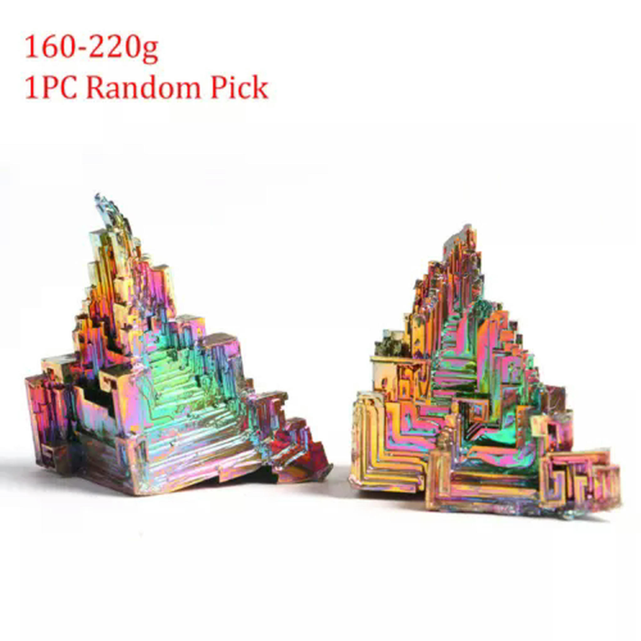 HOOUN Rare Rainbow Titanium Bismuth Specimen Mineral Gem Crystal ...