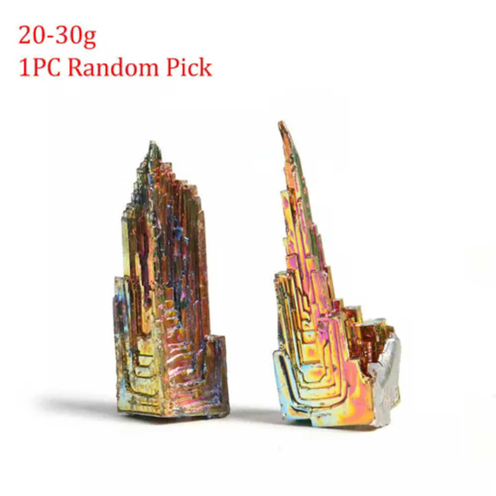 HOOUN Rare Rainbow Titanium Bismuth Specimen Mineral Gem Crystal ...