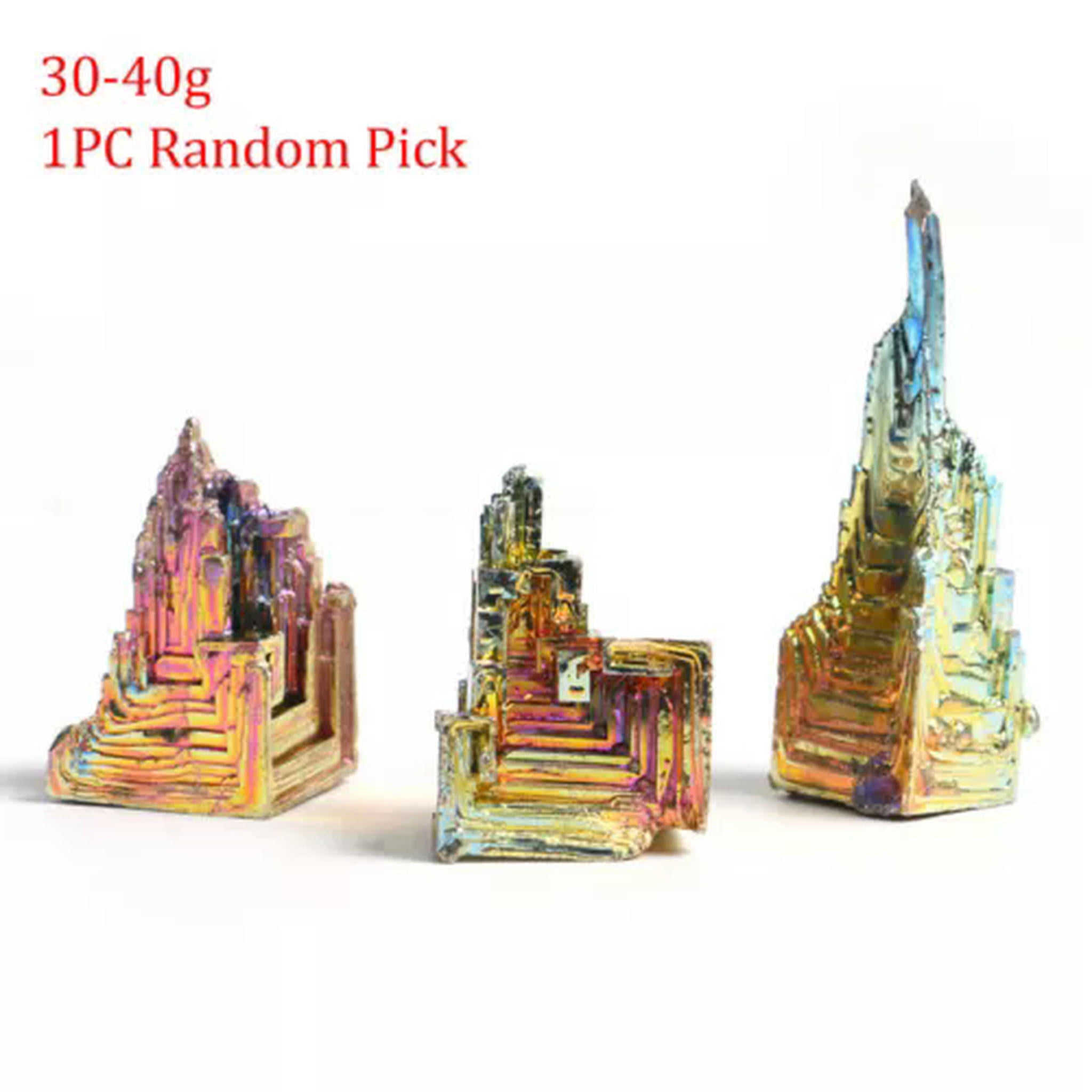 HOOUN Rare Rainbow Titanium Bismuth Specimen Mineral Gem Crystal ...
