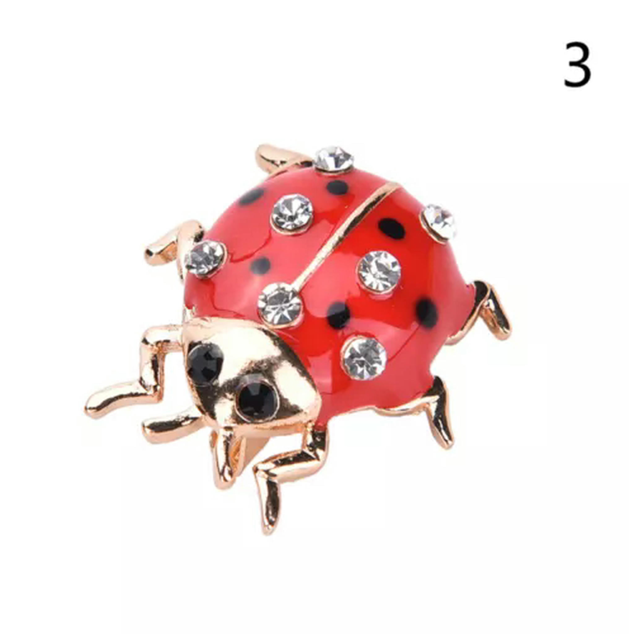 HOOUN Red Ladybug Animal Enamel Design Brooch Pin Fashion Jewelry for ...