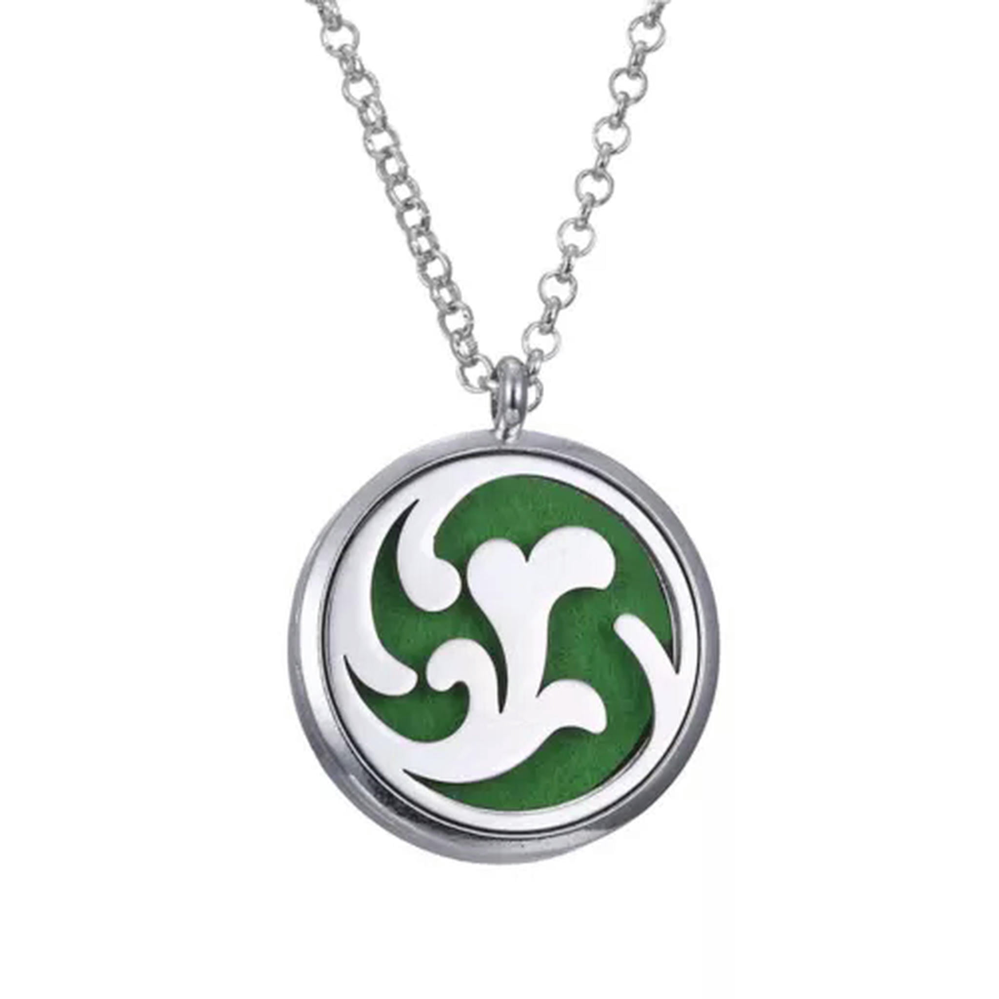 HOOUN Round Aromatherapy Essential Oil Perfume Diffuser Locket Pendant ...