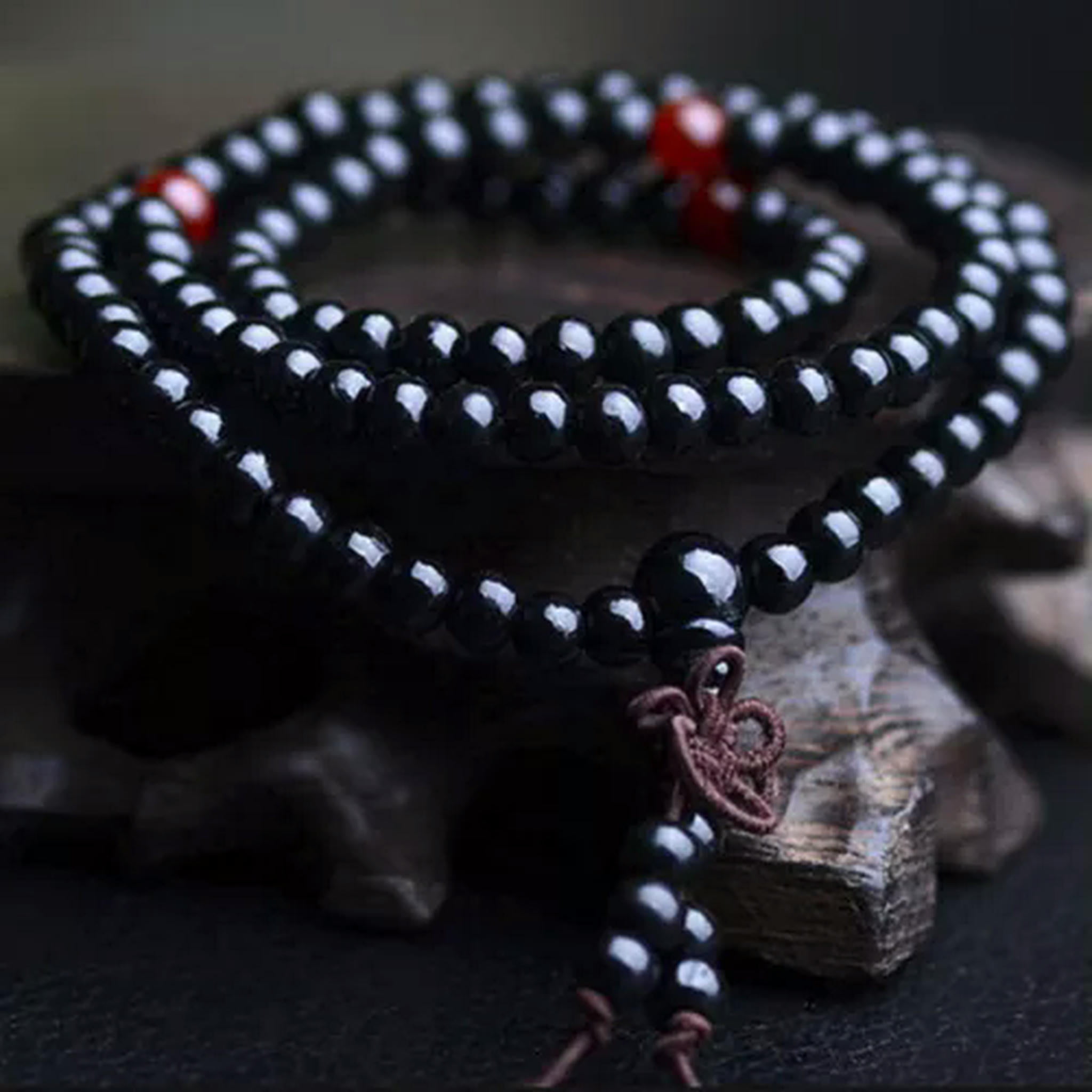HOOUN Sandalwood Tibetan Buddhism Mala Sandal Prayer Beads 108 Beads ...