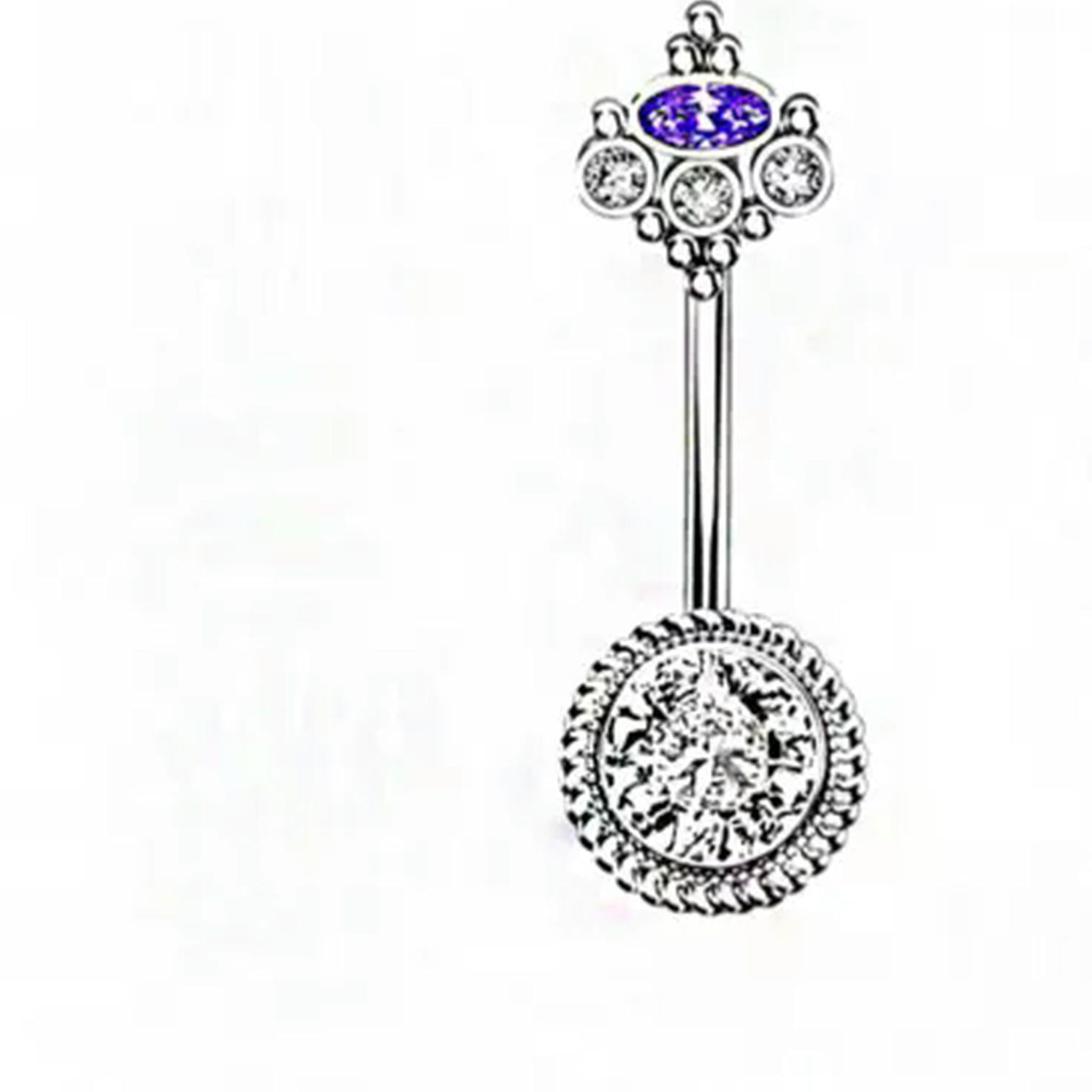 HOOUN Stainless Steel Sexy Belly Button Ring Drop Dangle Body Belly ...