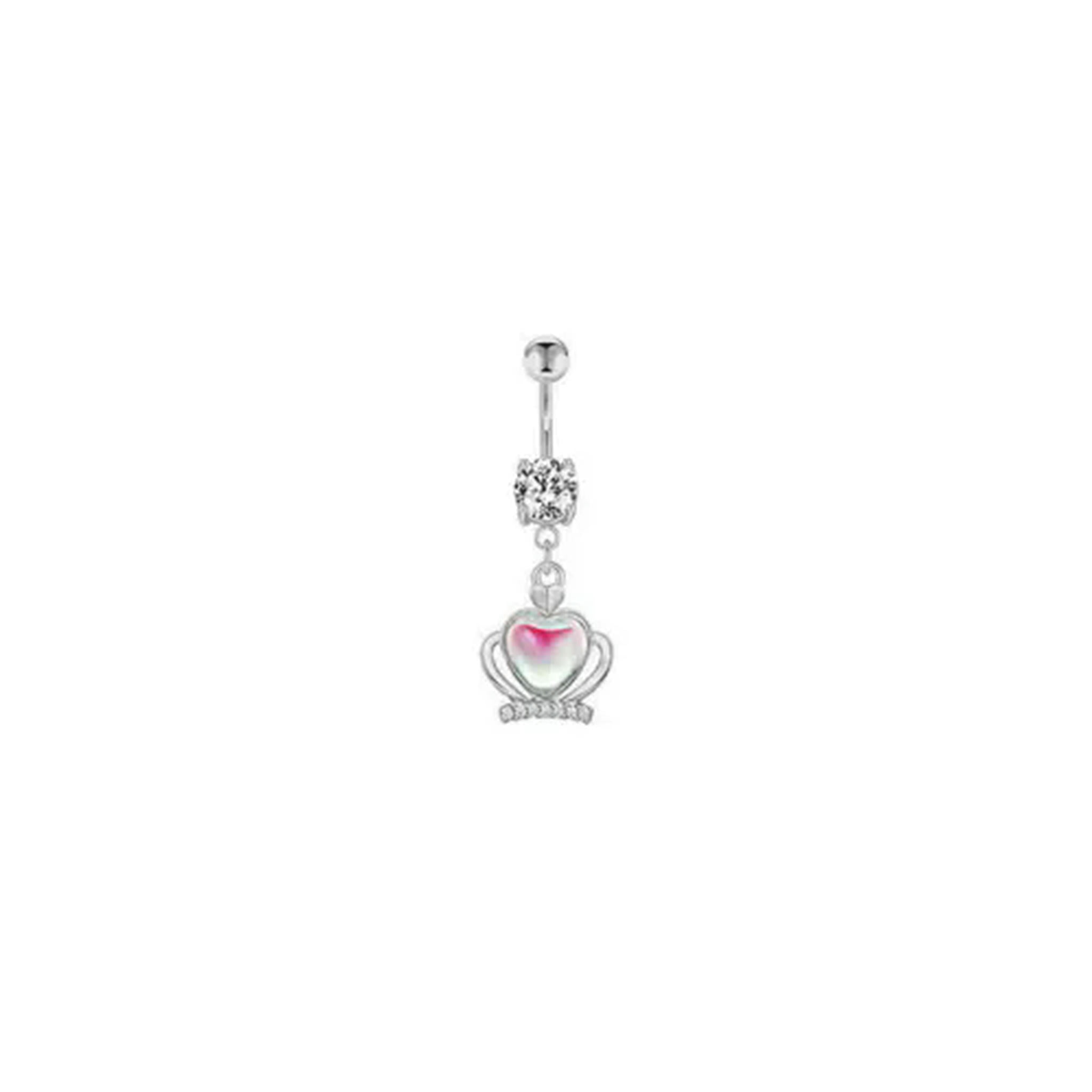 HOOUN Star Sexy Drop Piercing Belly Navel Bar Rings Fashion Rhinestone ...