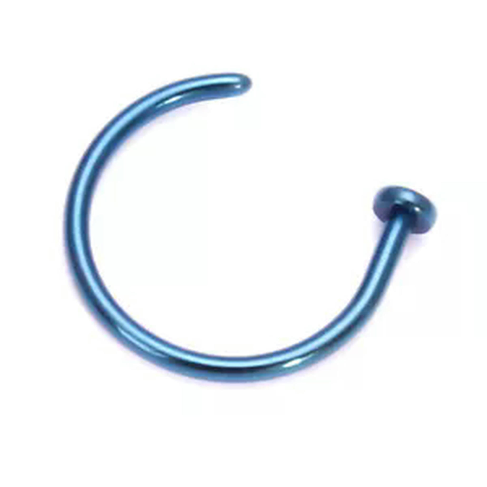 HOOUN Thin Nose Ring Stainless Steel Fake Nose Ring Hoop Lip Nose Rings ...