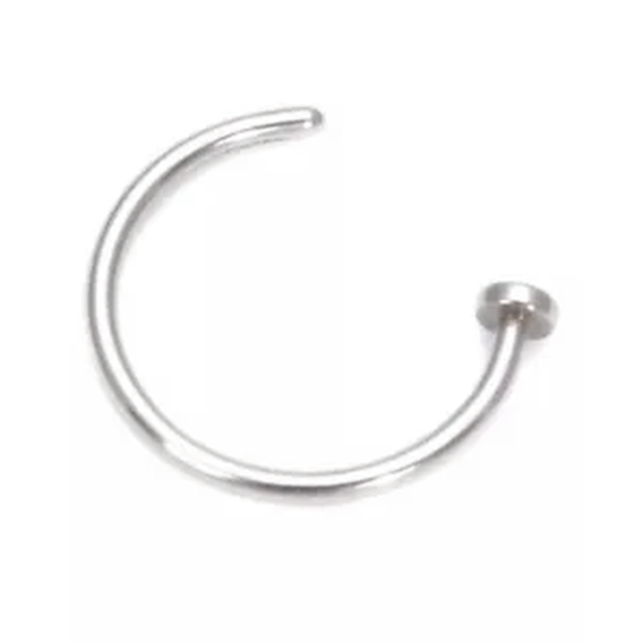 HOOUN Thin Nose Ring Stainless Steel Fake Nose Ring Hoop Lip Nose Rings ...
