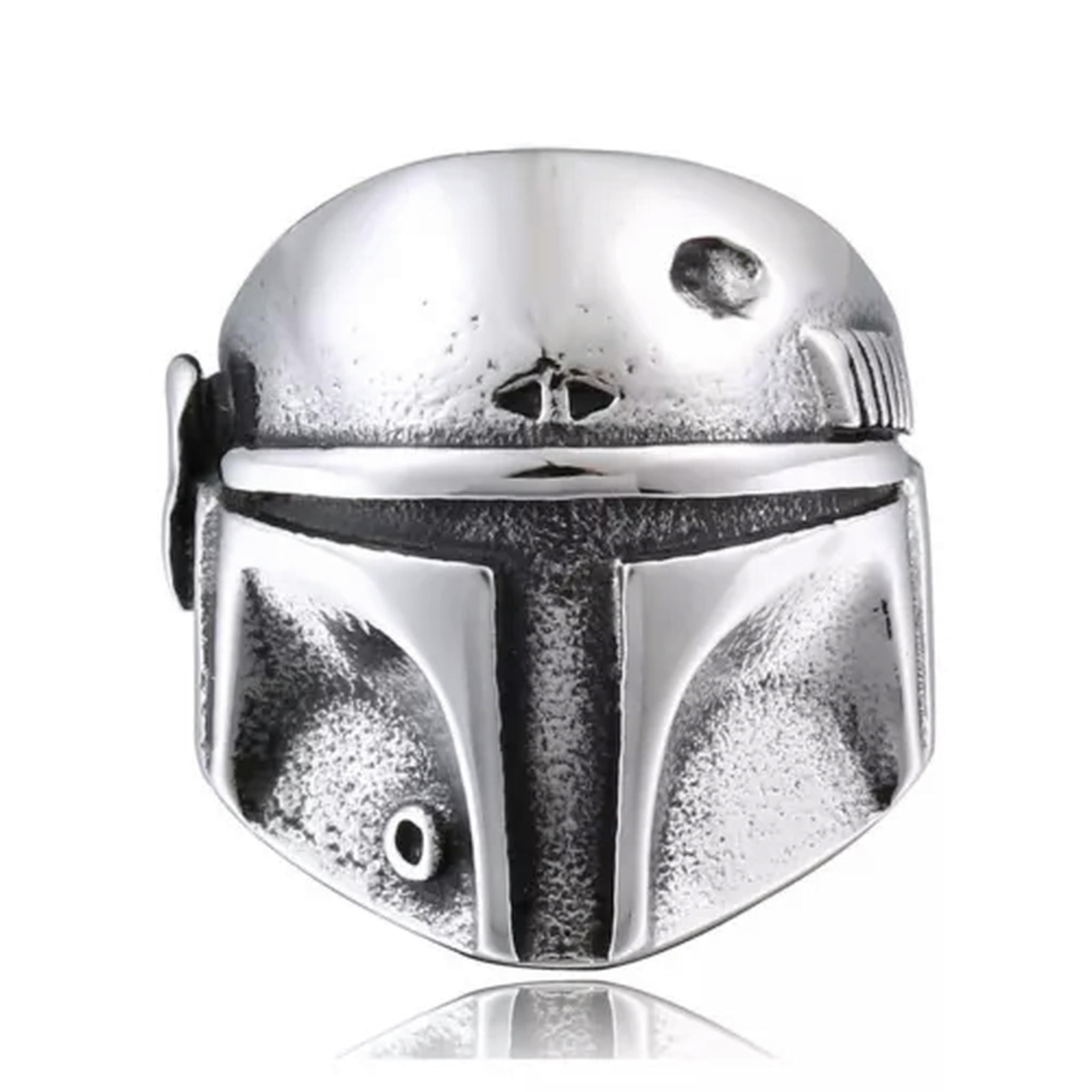 HOOUN War Soldier Death Trooper Ring Stainless Steel Men Robot Helmet ...