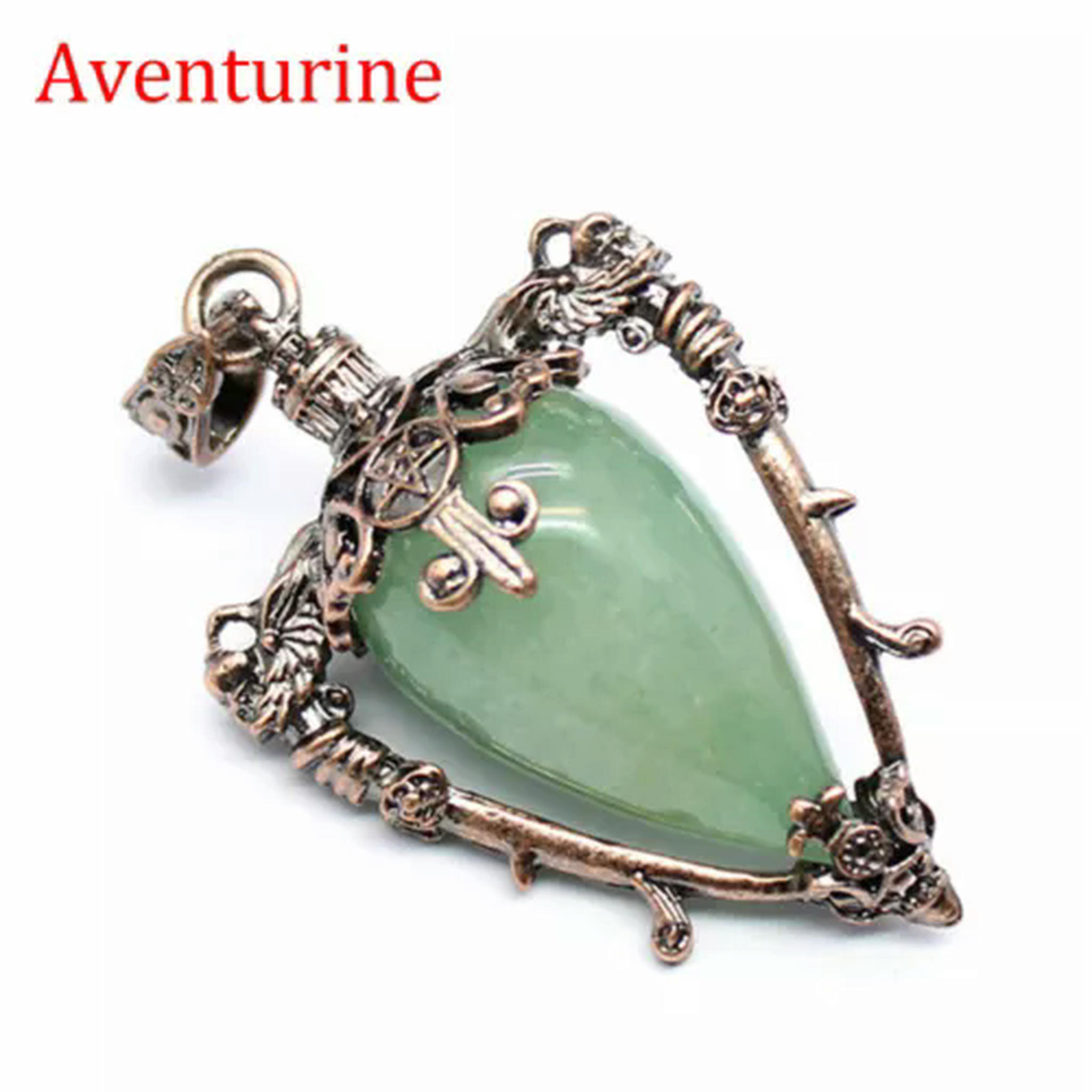 HOOUN Waterdrop Chakra Pendulum Crystal for Dowsing Spiritual ...