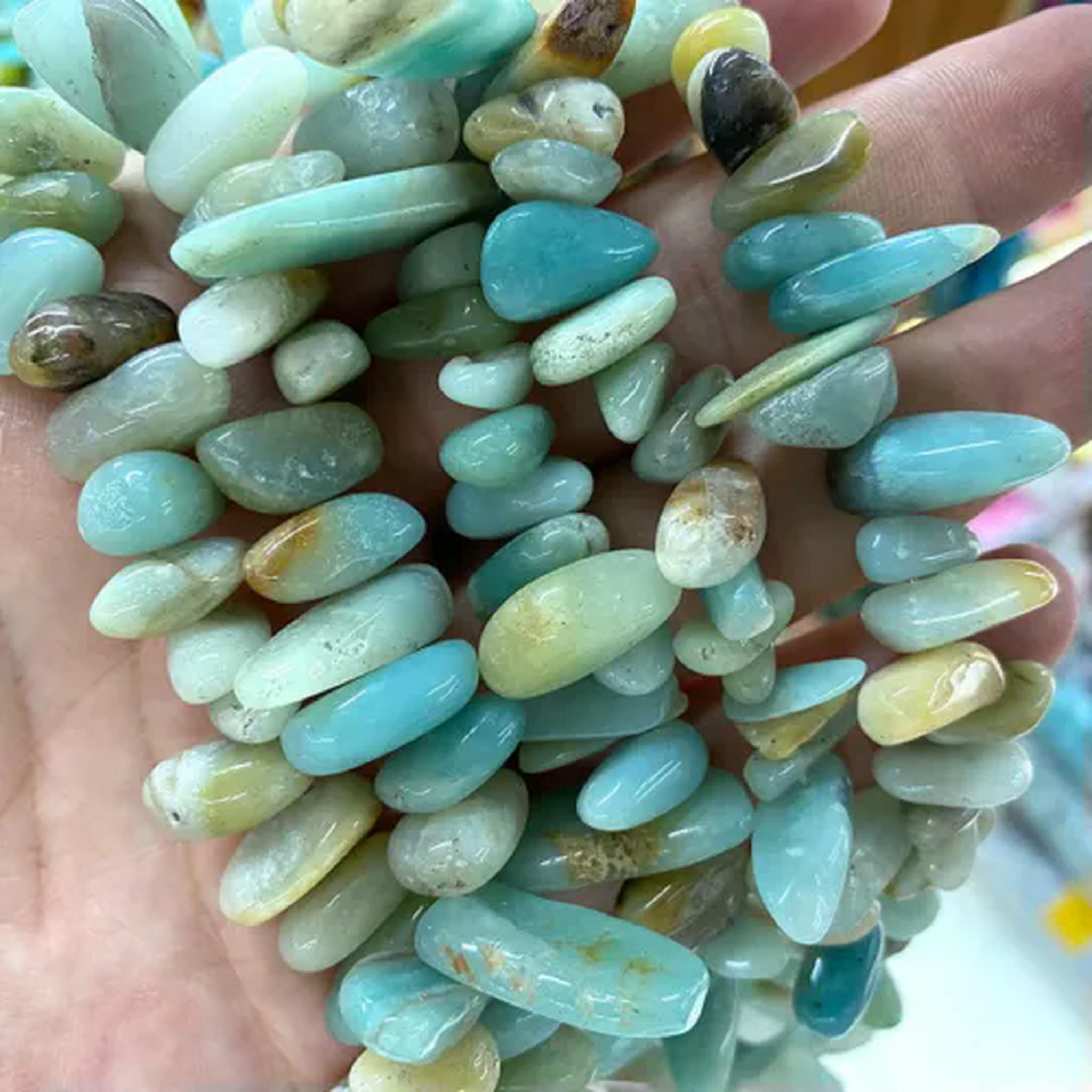 HOOUN Wholesale Irregular Natural Stone Agates Loose Beads for Jewelry ...