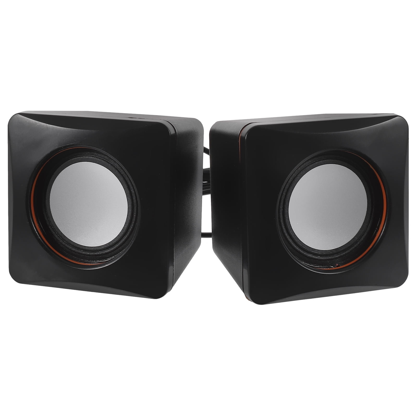 HOOWIFFY Small Portable Speaker Paper Cone Black 1 Pair 2.8x2.8x2.6in ...