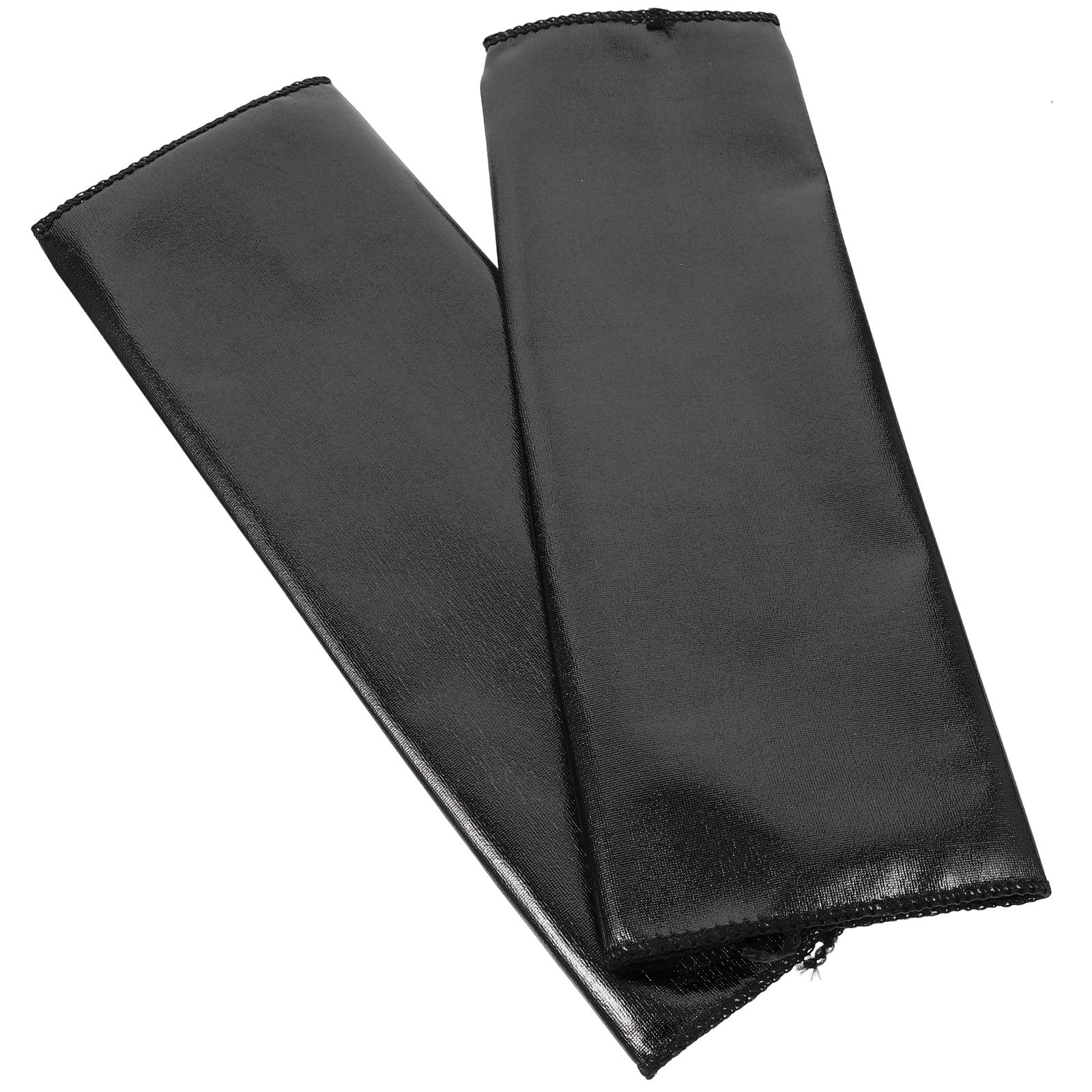 HOOWIFFY 1 Pair Long Arm Fingerless Gloves Golden Shiny Punk for ...