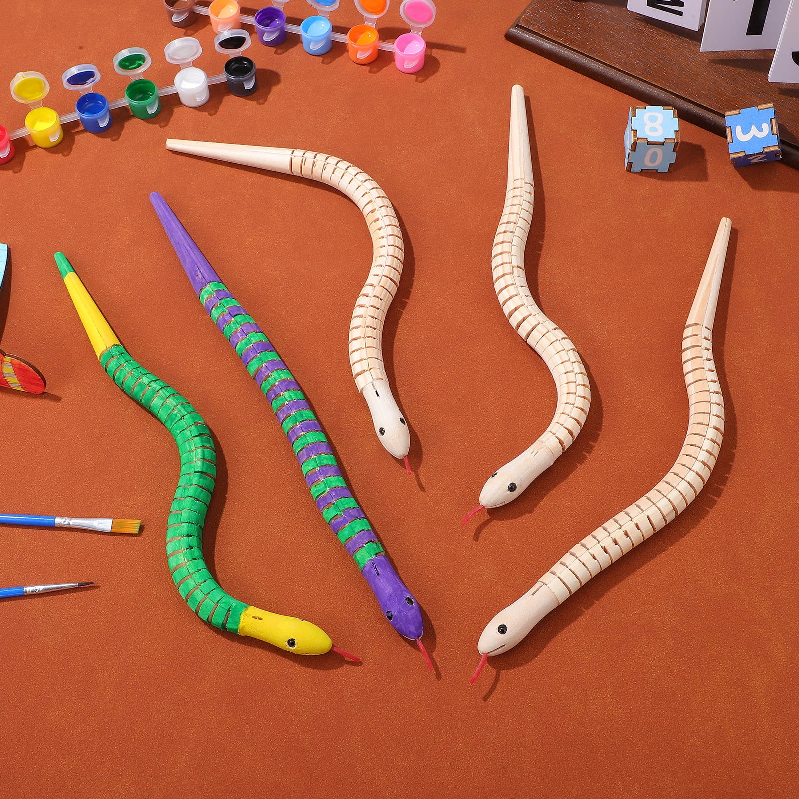 HOOWIFFY 1 Set Articulated Snake Model In Multi For Reptile Party ...