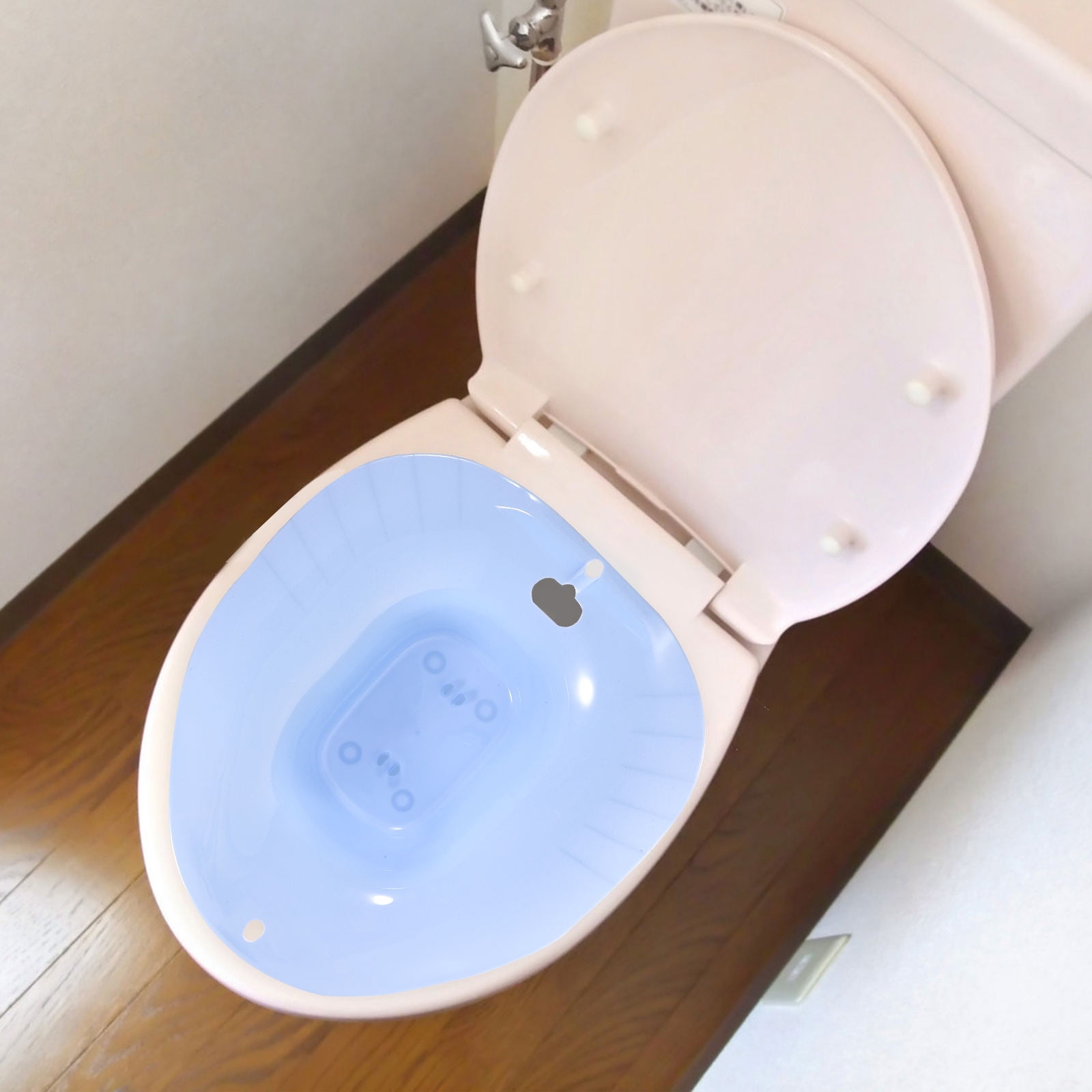 HOOWIFFY 1 Set Blue Curved Inclined Toilet Seat Sitz Bath Basin for ...