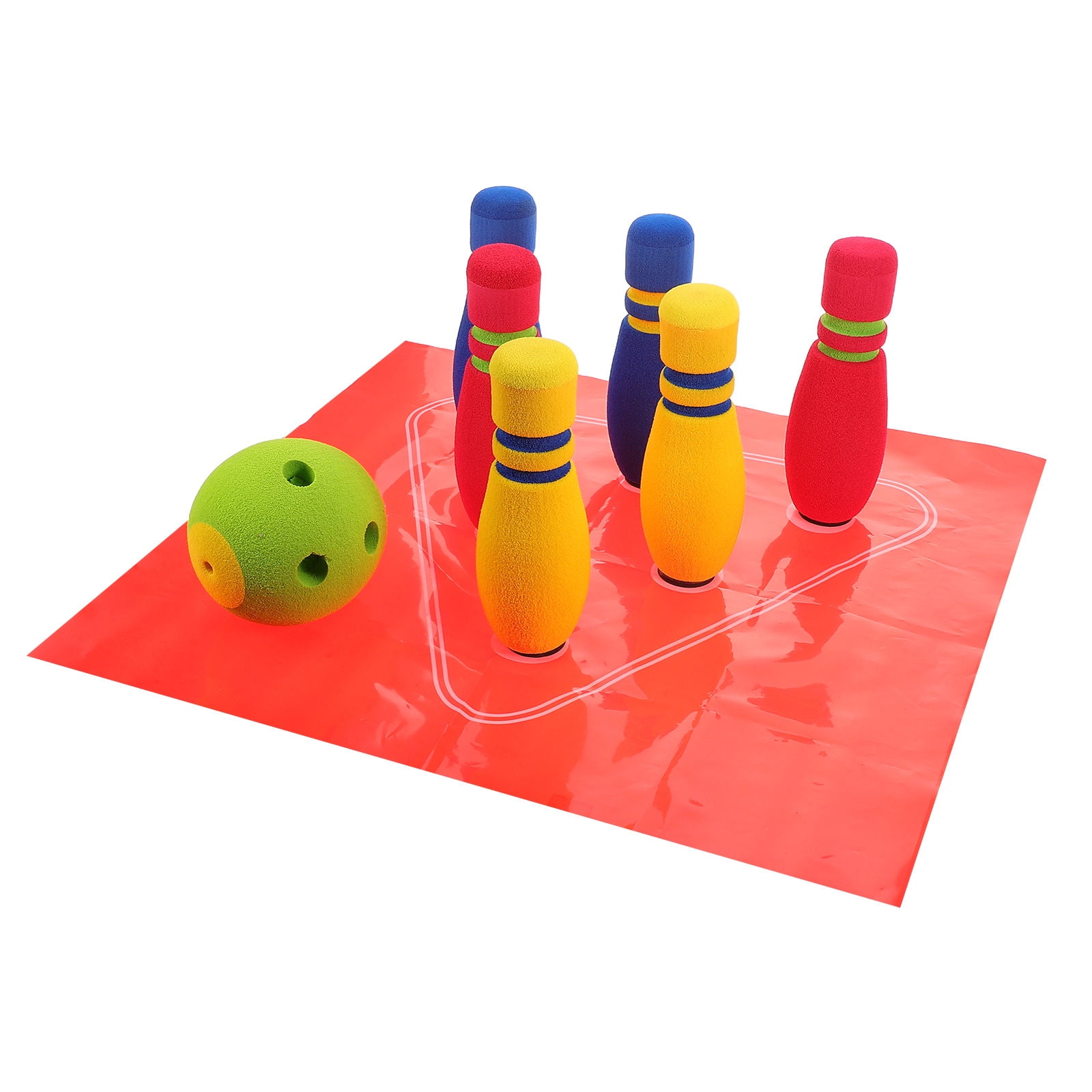 HOOWIFFY Indoor Bowling Set for Fun NBR Rubber Foam 1 Set - Walmart.com