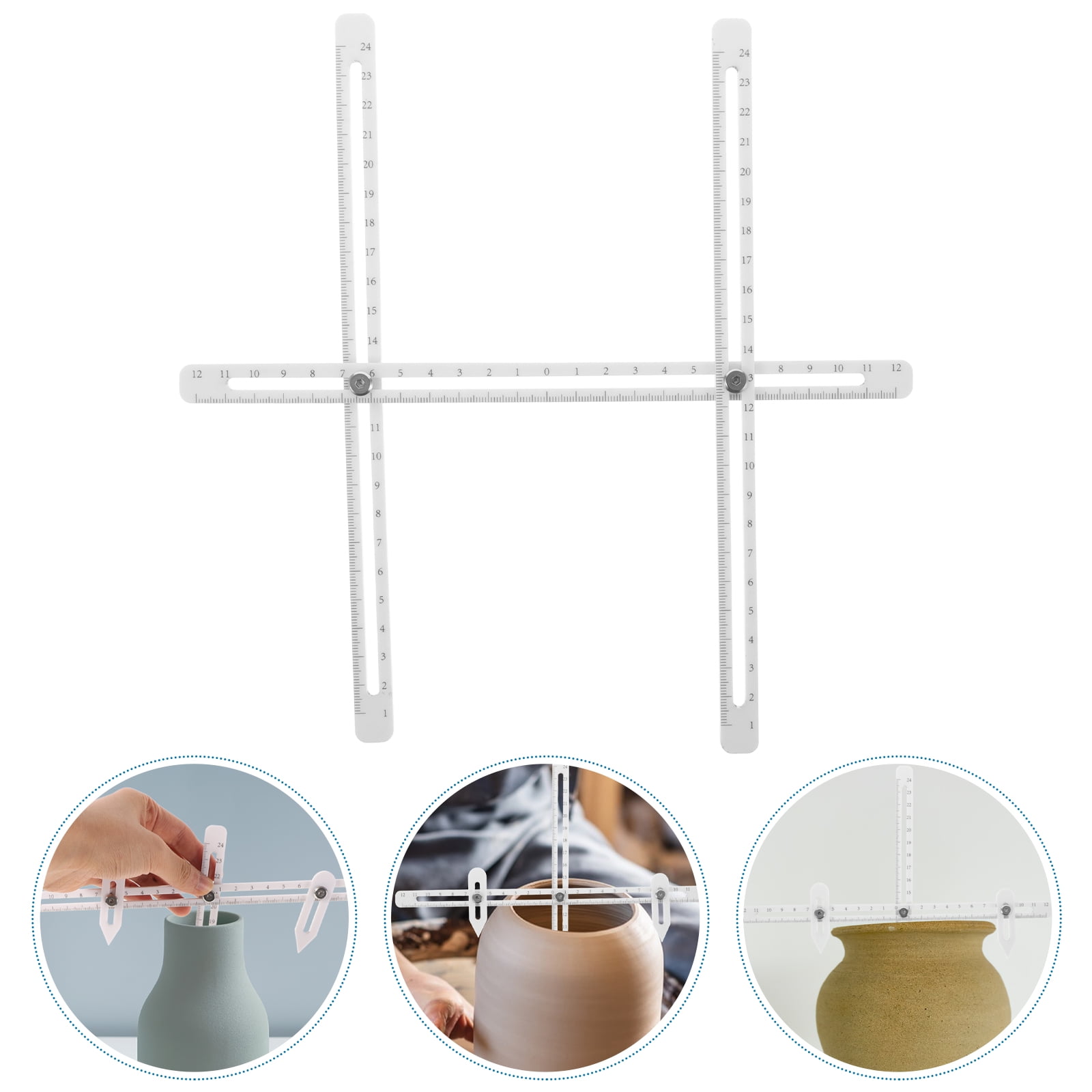 HOOWIFFY Multi-Color Plastic Pottery Throwing Gauge Tool for Precise ...