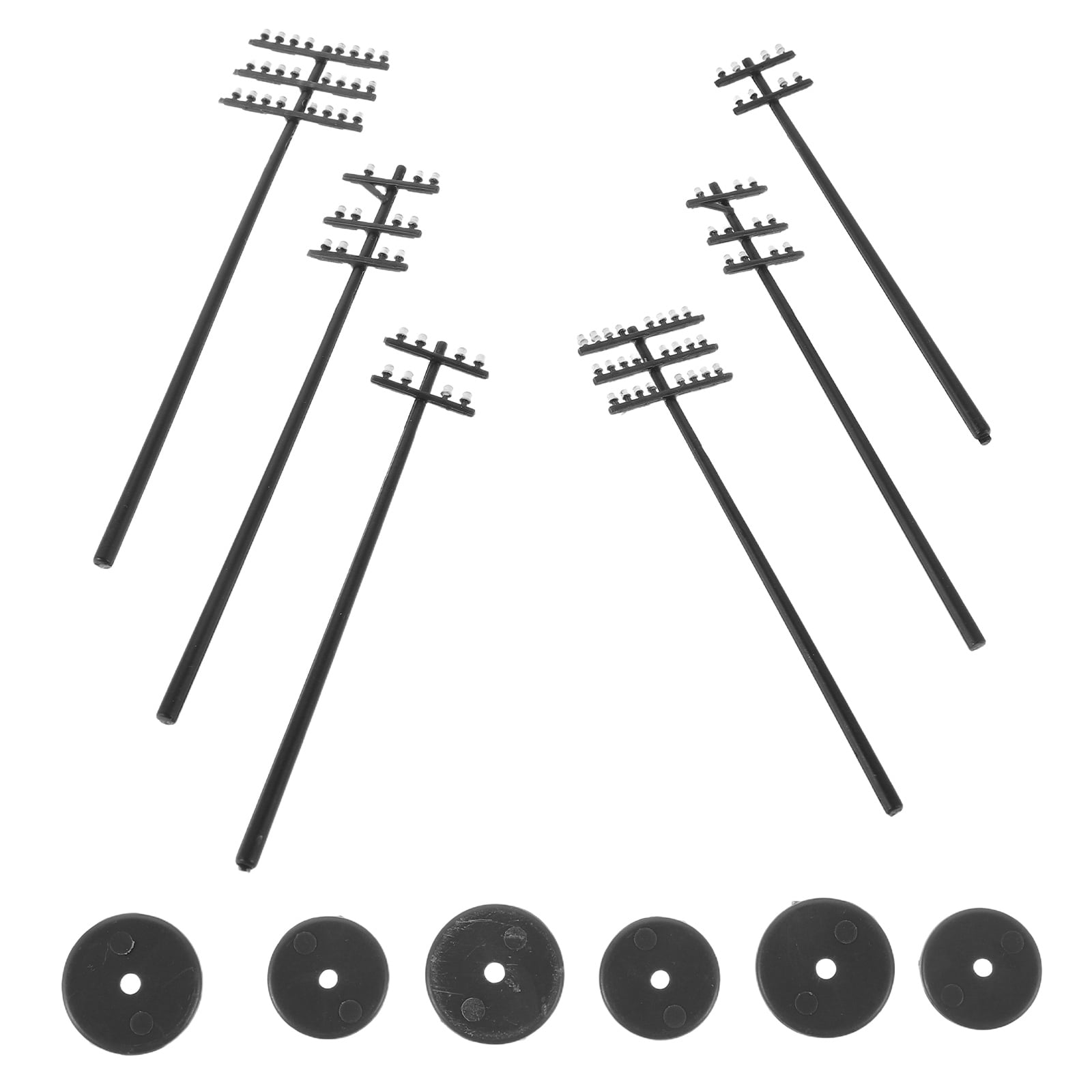 HOOWIFFY 1 Set Telephone Pole Model Miniature Lamppost for DIY ...