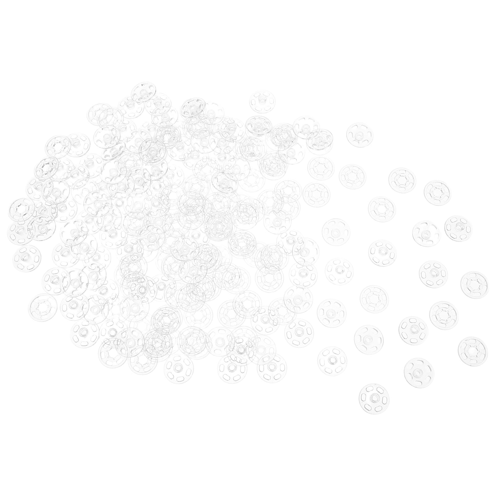 HOOWIFFY 100 Pieces Buttons Invisible Fasteners for Shirts and Coats ...