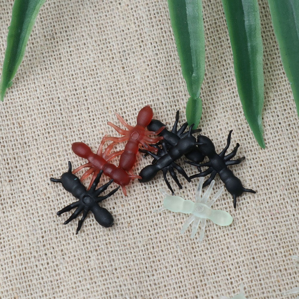 HOOWIFFY Prank Toy Imitation Ant Assorted Color 100pcs 0.6x0.4x0.08in ...