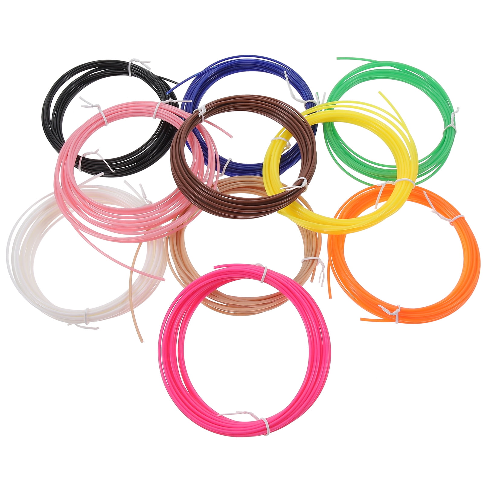HOOWIFFY 10Pcs 3D Printer Roll 1.75 Mm For Design Prototyping And 3D ...