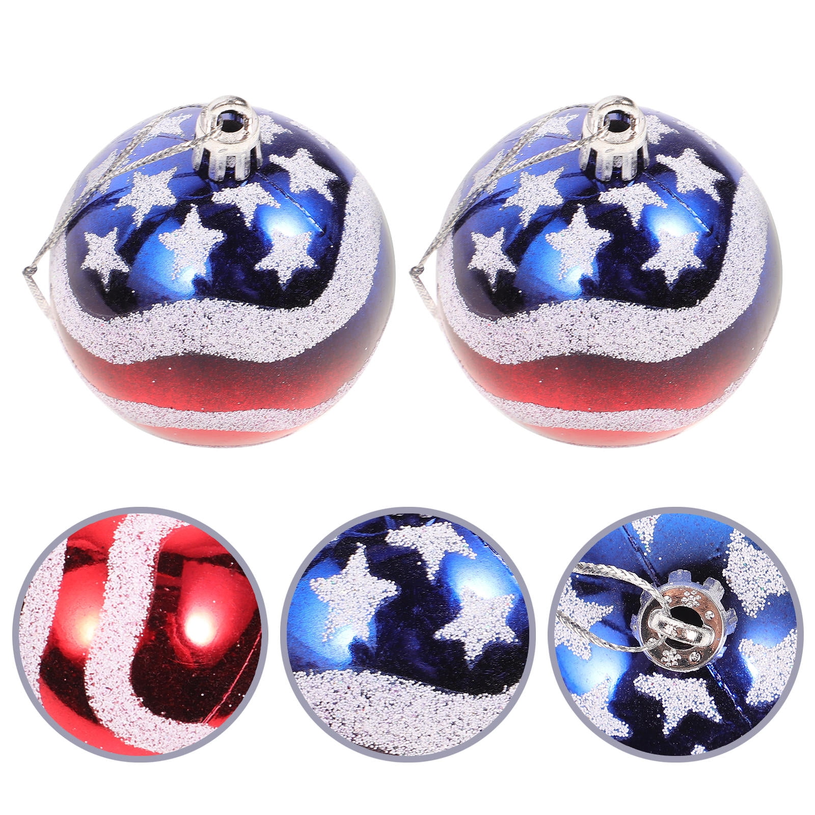 HOOWIFFY 12Pcs Independence Day Celebration Hanging Balls Assorted ...