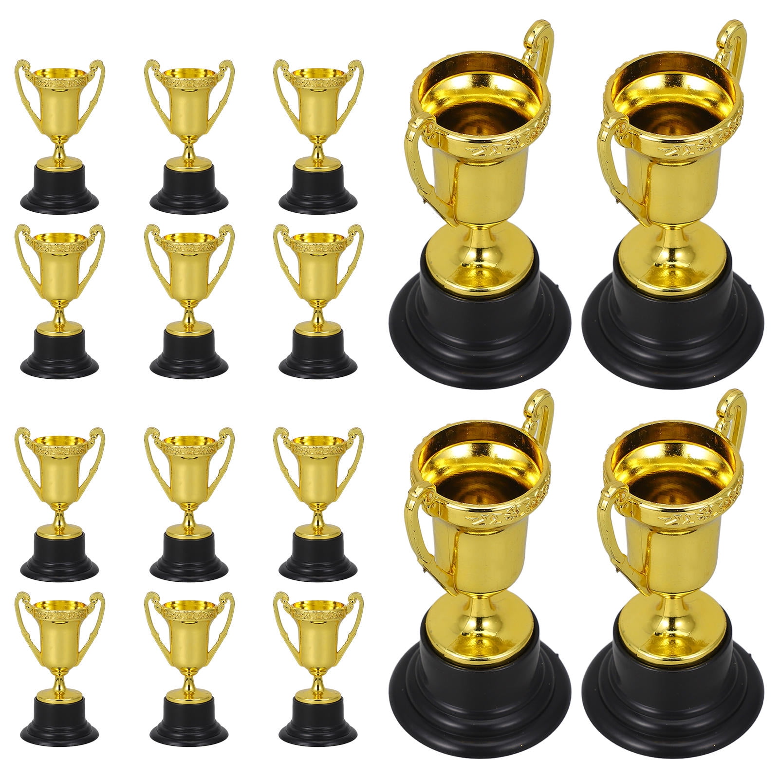 HOOWIFFY Mini Award Trophy Plastic Mini Trophy Assorted Color 25Pcs for ...