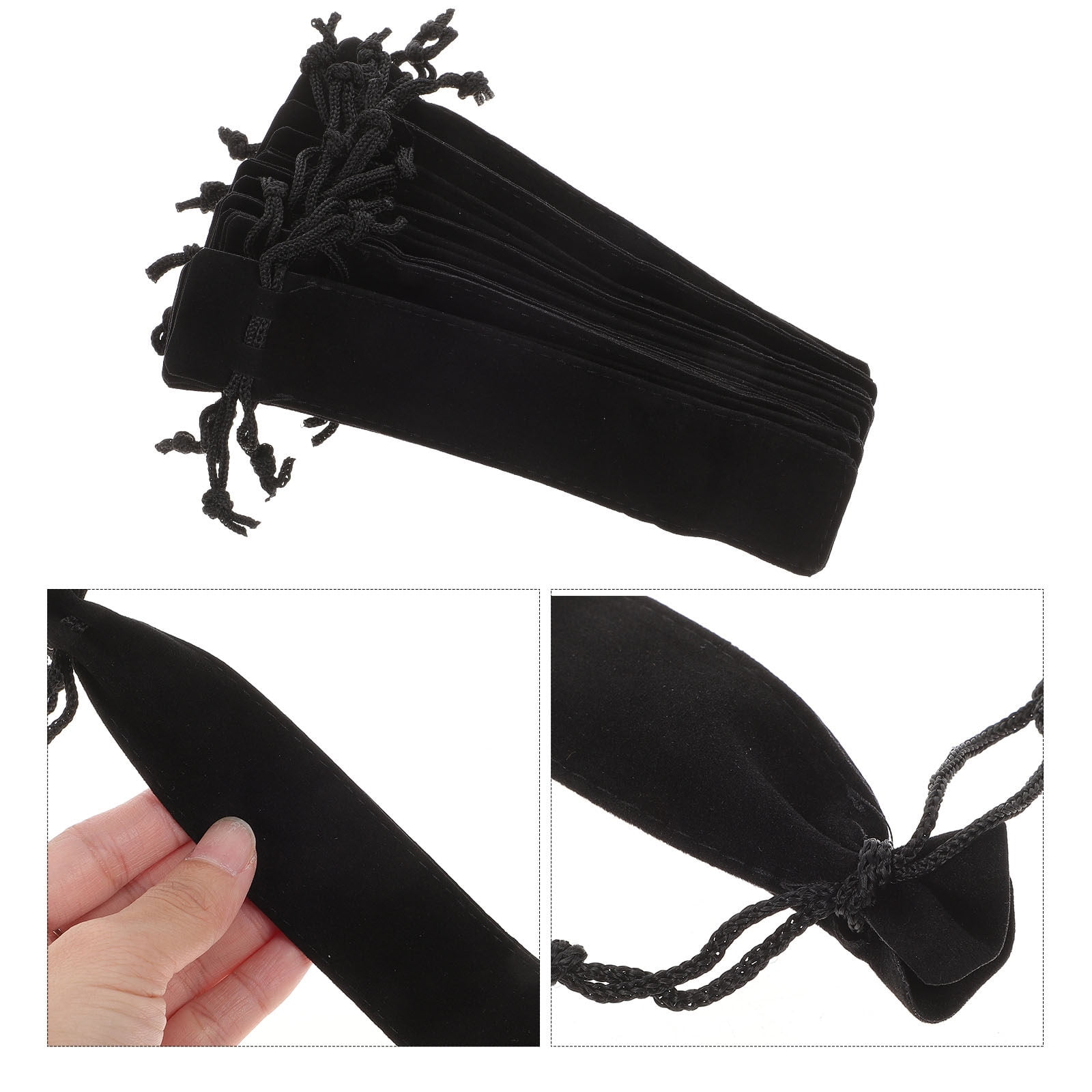 HOOWIFFY Pen Holder Bags Pen Bags Black Lint 15Set - Walmart.com