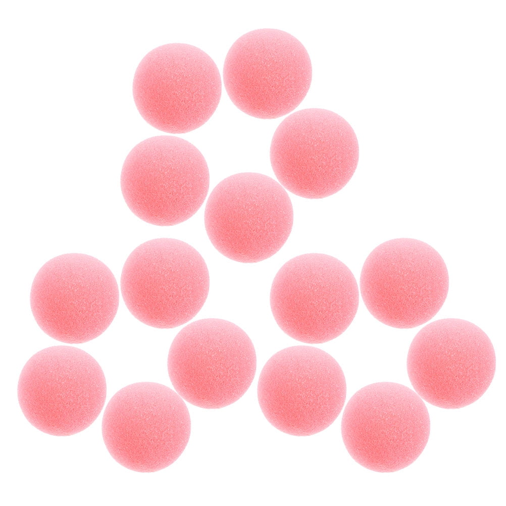 HOOWIFFY 15Pcs Round Pink Sponge Clown Nose for Cosplay Events and ...