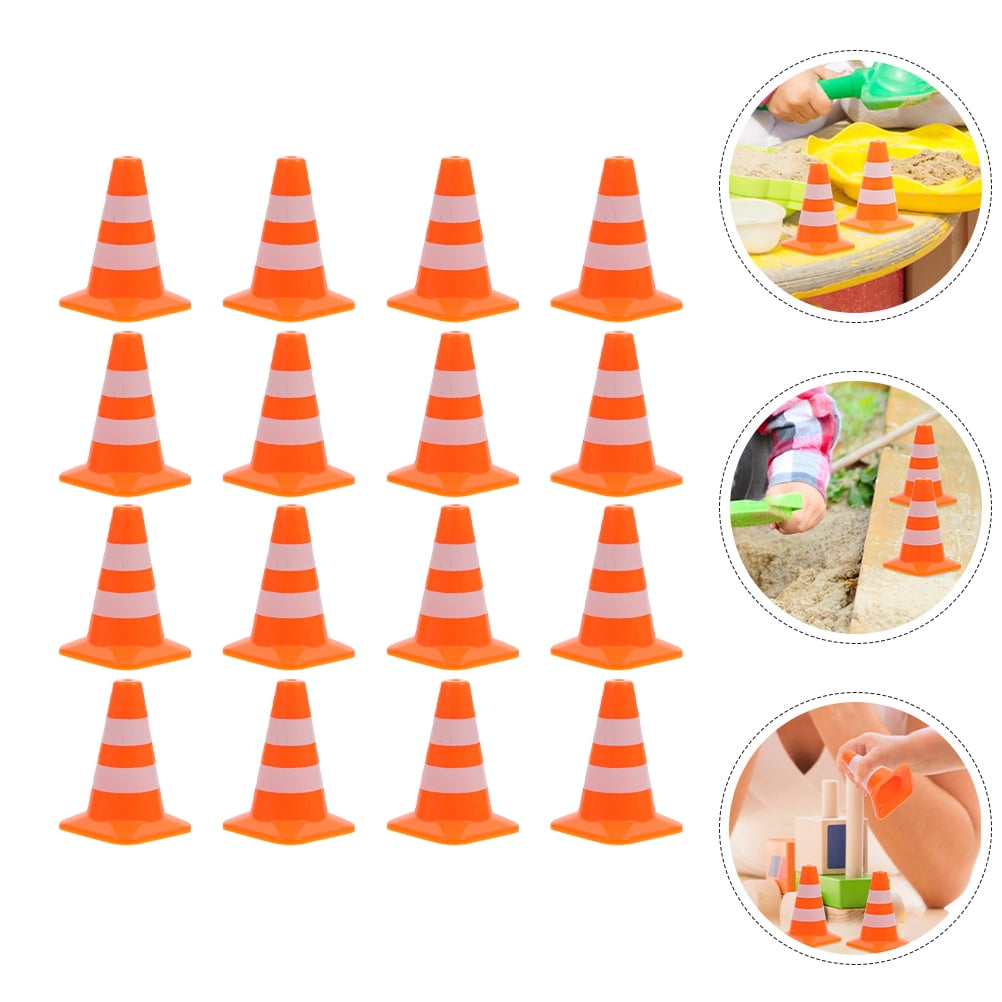 HOOWIFFY Mini Traffic Cones for Decor Traffic Scene Accessories Safety ...