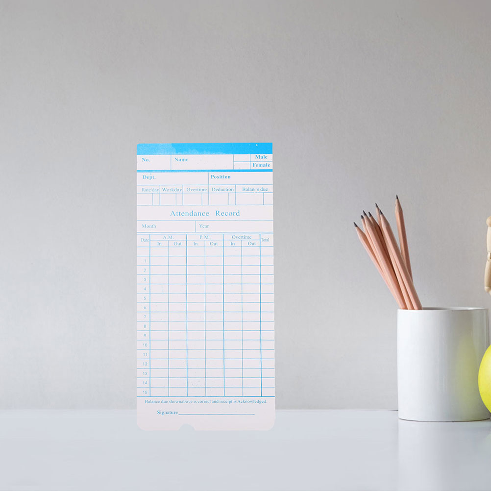 HOOWIFFY Office Attendance Time Cards Paper for Employee Attendance ...