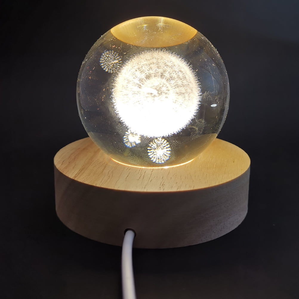 HOOWIFFY 1Pack Lighted Sphere Stand for Crystal Ball and Aromatherapy ...