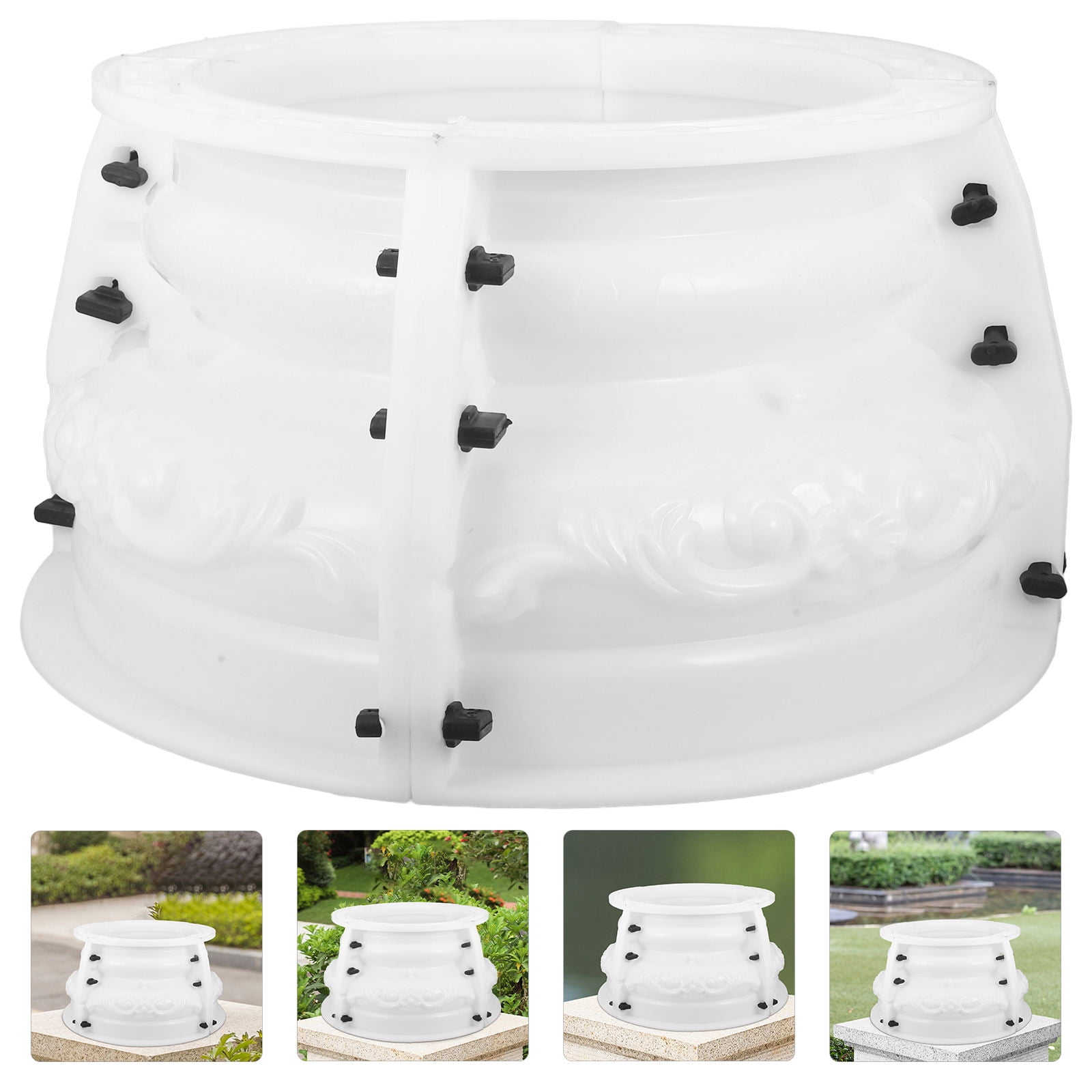 HOOWIFFY 1Pack Concrete Molds for Columns in Beige Plastic for Building ...