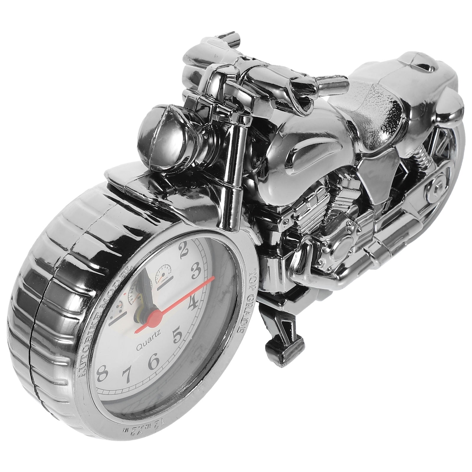 HOOWIFFY Vintage Style Motorbike Alarm Clock with Multi-Color Quartz ...