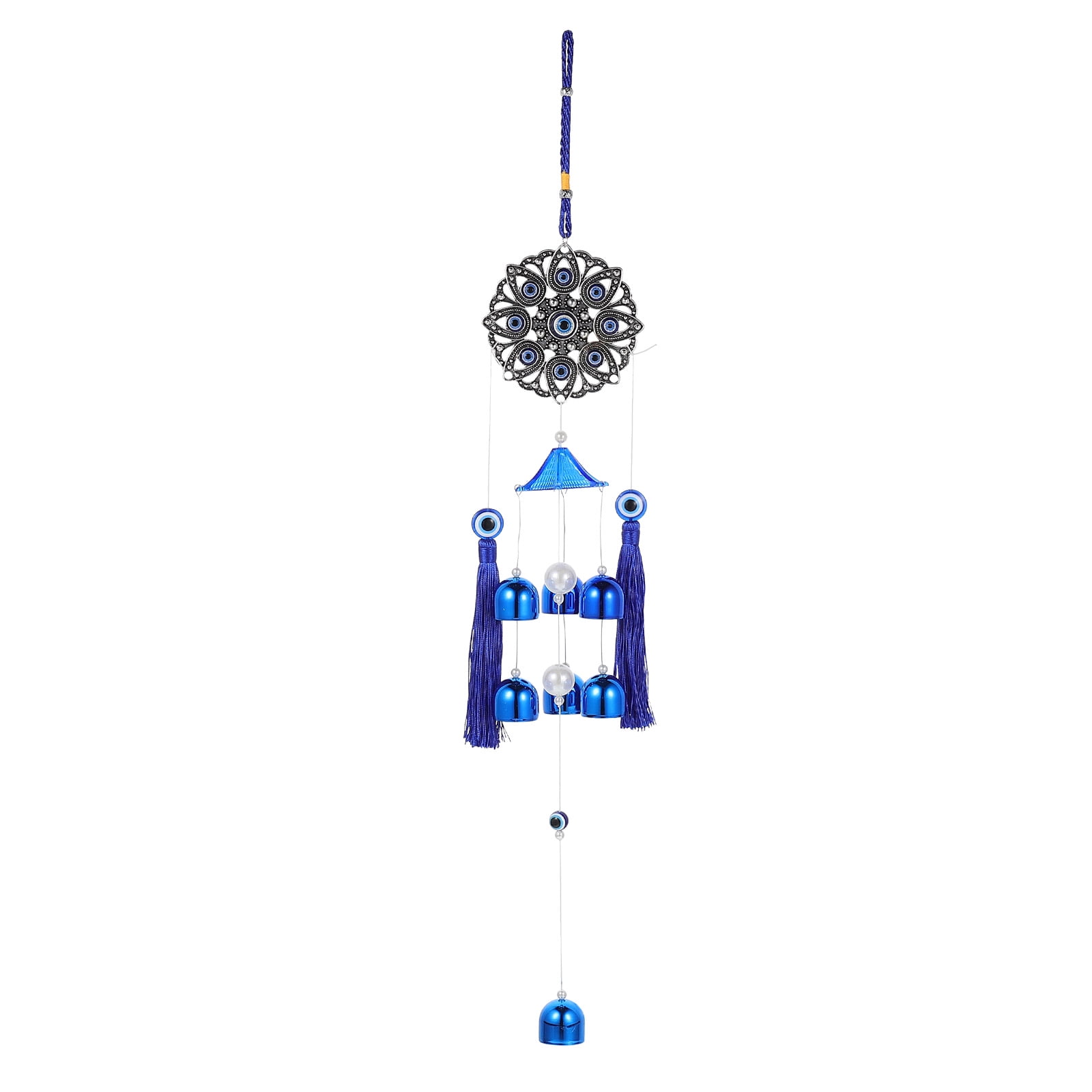 HOOWIFFY 1Set Dreamcatcher Wind Bell Evil Eye Shape for Home and Garden ...