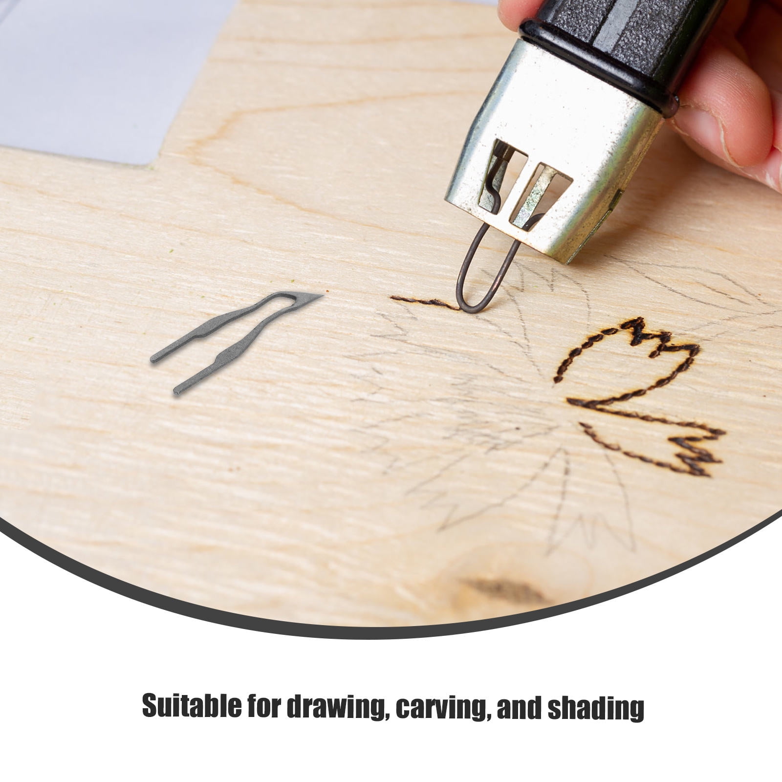HOOWIFFY 1Set Iron Pyrography Tips for Wood Burning and Shading ...