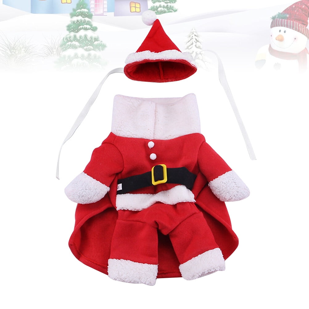 HOOWIFFY 1Set Red Cosplay Coat for Small Dogs Made of Polar Fleece with ...