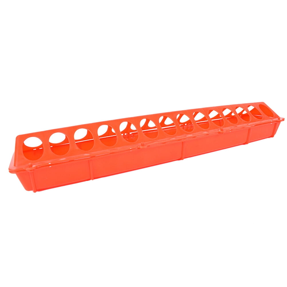 HOOWIFFY 1Set Red Pigeon Feeding Trough for Pigeons Chickens Feeding 19 ...