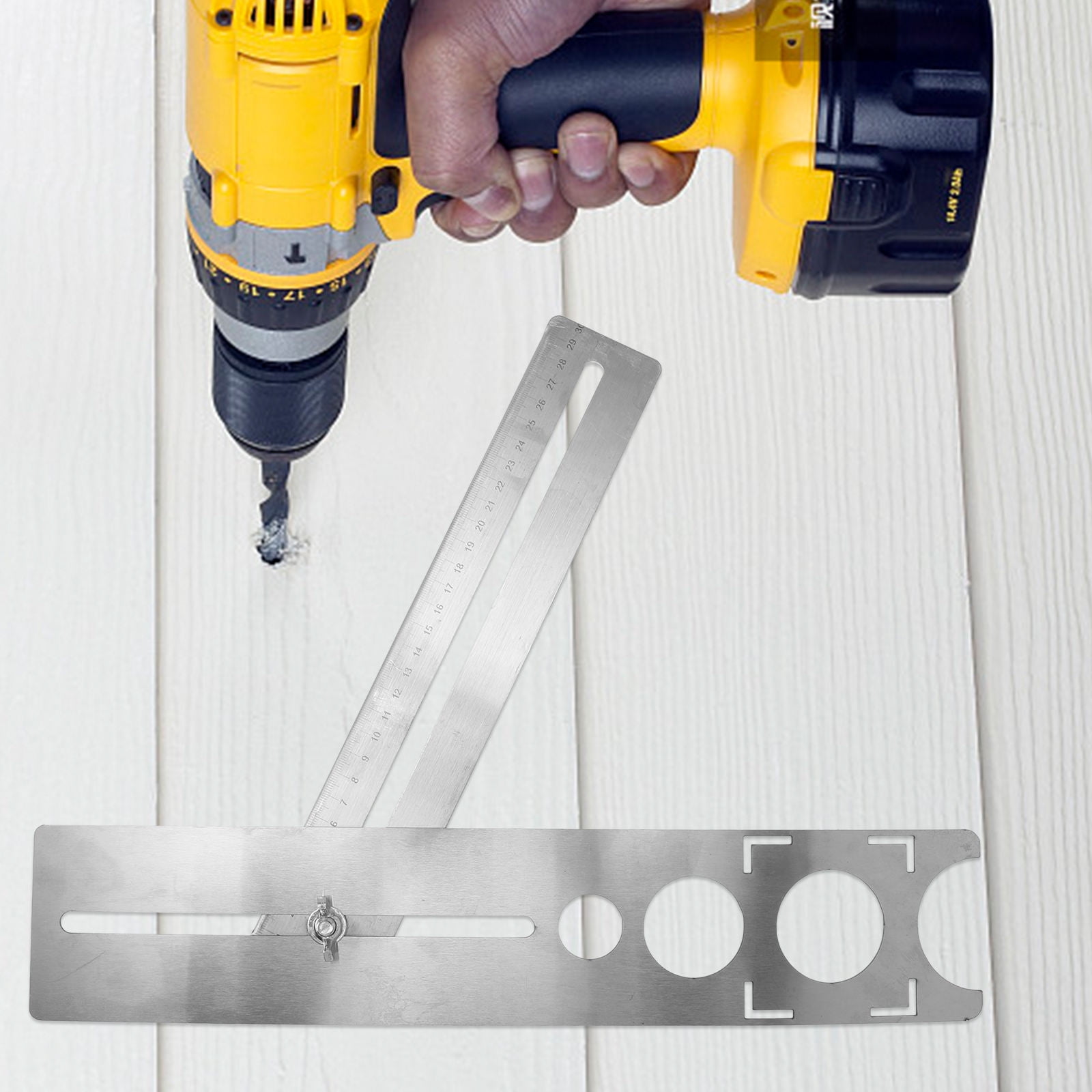 HOOWIFFY 1pc Marble Hole Opener Tool Locator For Tiles Positioning Aid ...