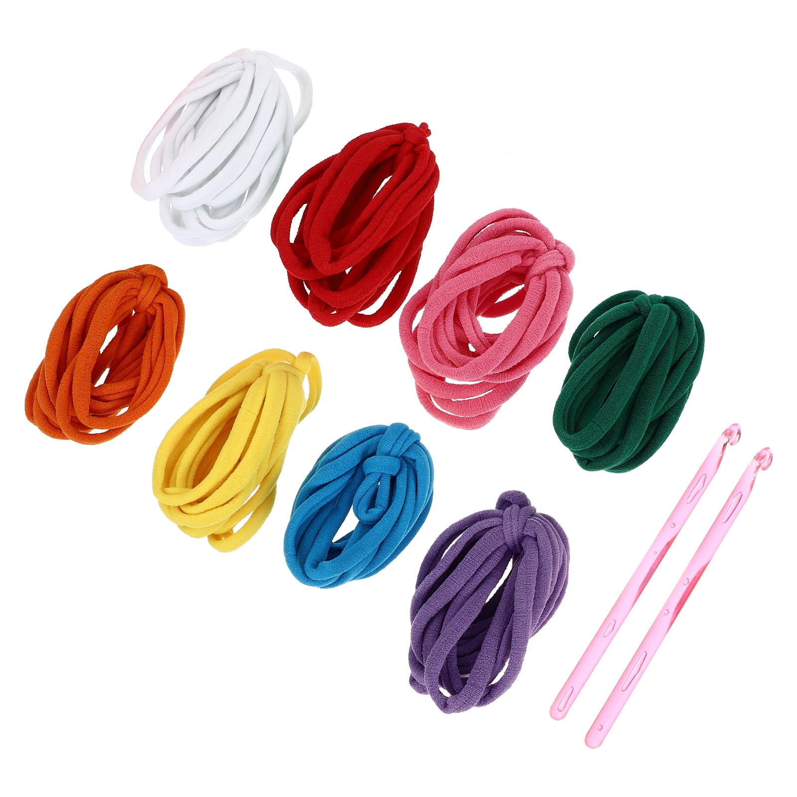 HOOWIFFY 2 Hooks Colorful Braided Rope Diy Projects Supplies Stretchy ...