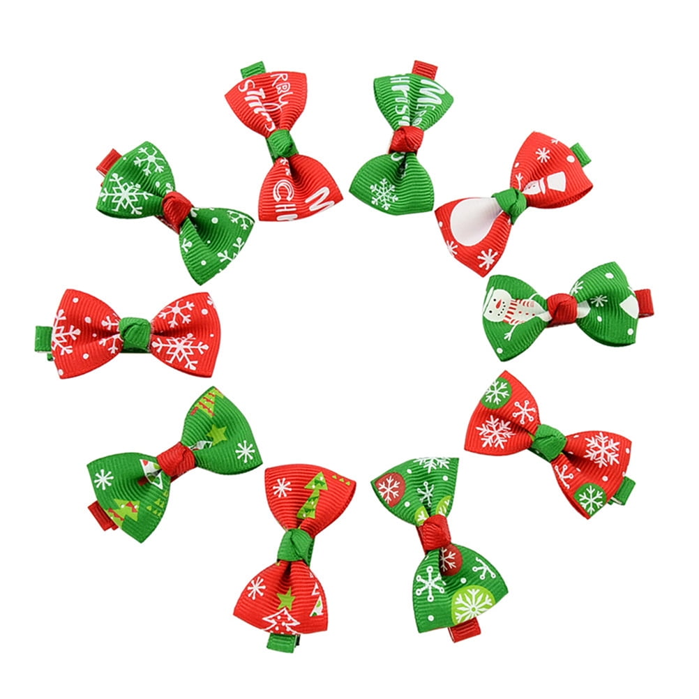 HOOWIFFY 20Pcs Barrettes for Kids in Bow Shape and Assorted Color with ...