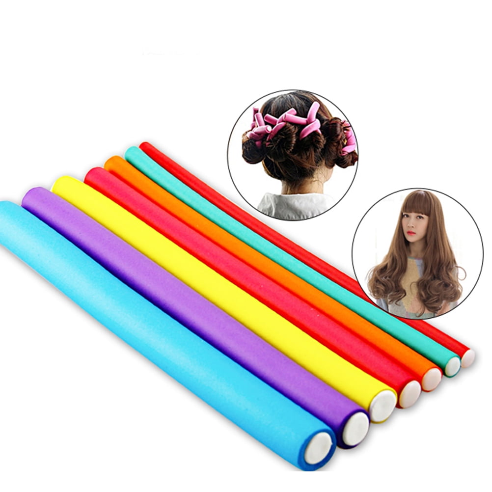 HOOWIFFY 20Pcs Hair Curler Stick Assorted Color for Spiral Curls and ...