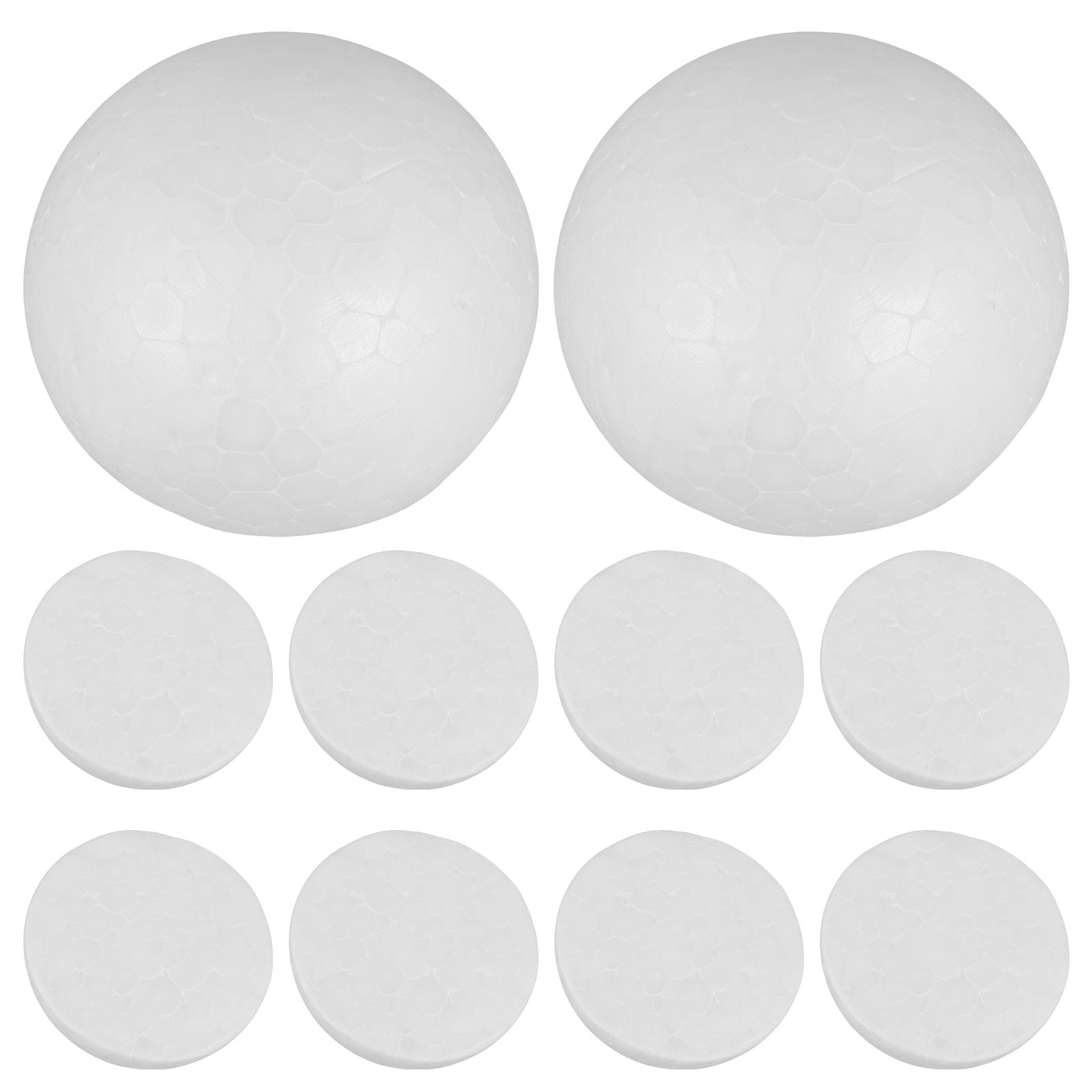 HOOWIFFY Bauble Painting Kit Foam Hemisphere White 22Pcs 1.9X1.9X0.9In ...