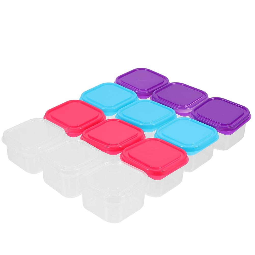 HOOWIFFY 24Pcs Freezer Food Containers Fridge Containers Blue Long Term ...