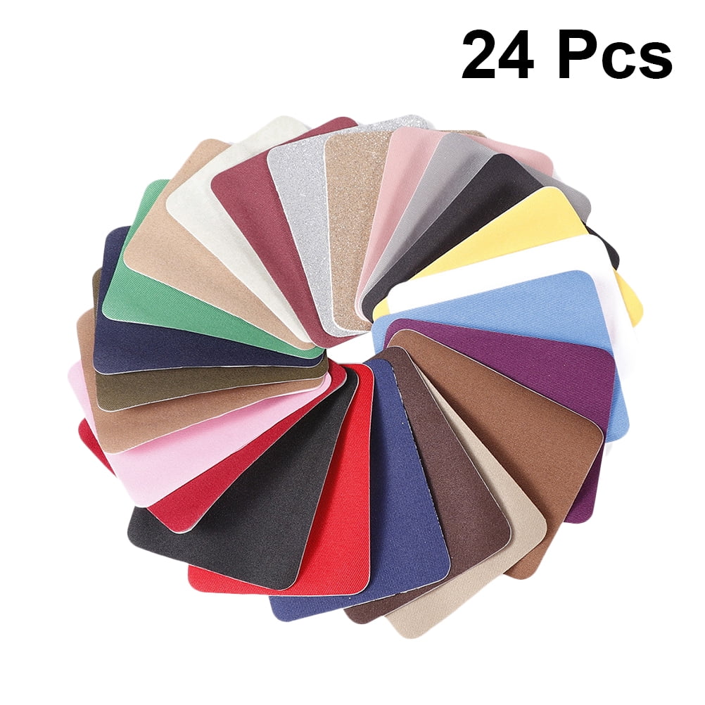 HOOWIFFY Embroidery Appliques 24 Pieces Assorted Colors for T-Shirts ...