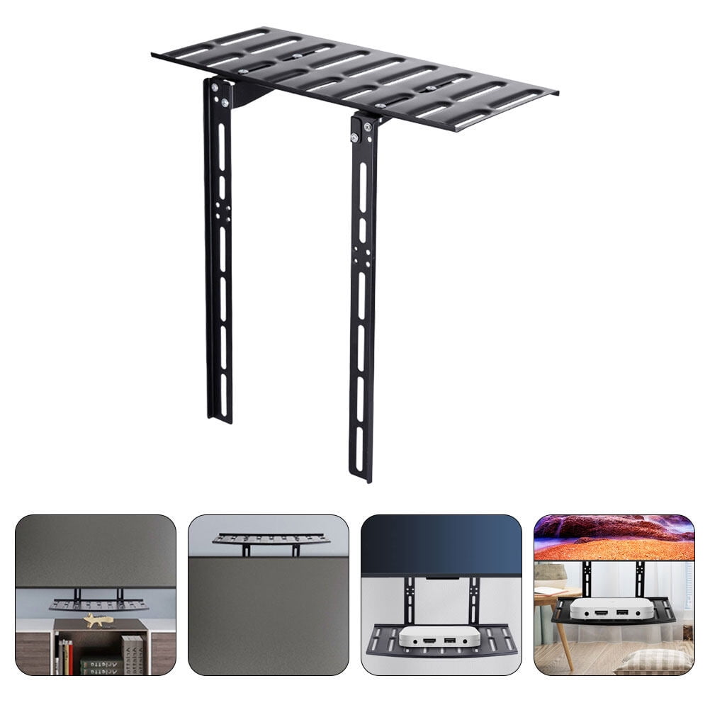 HOOWIFFY Wall Mount Router Shelf Rolled Steel 1Set - Walmart.com