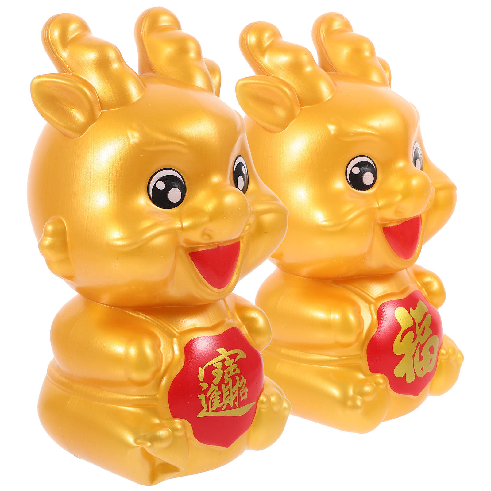 HOOWIFFY 2Pcs Dragon Coin Container In Plastic Material With Cute ...