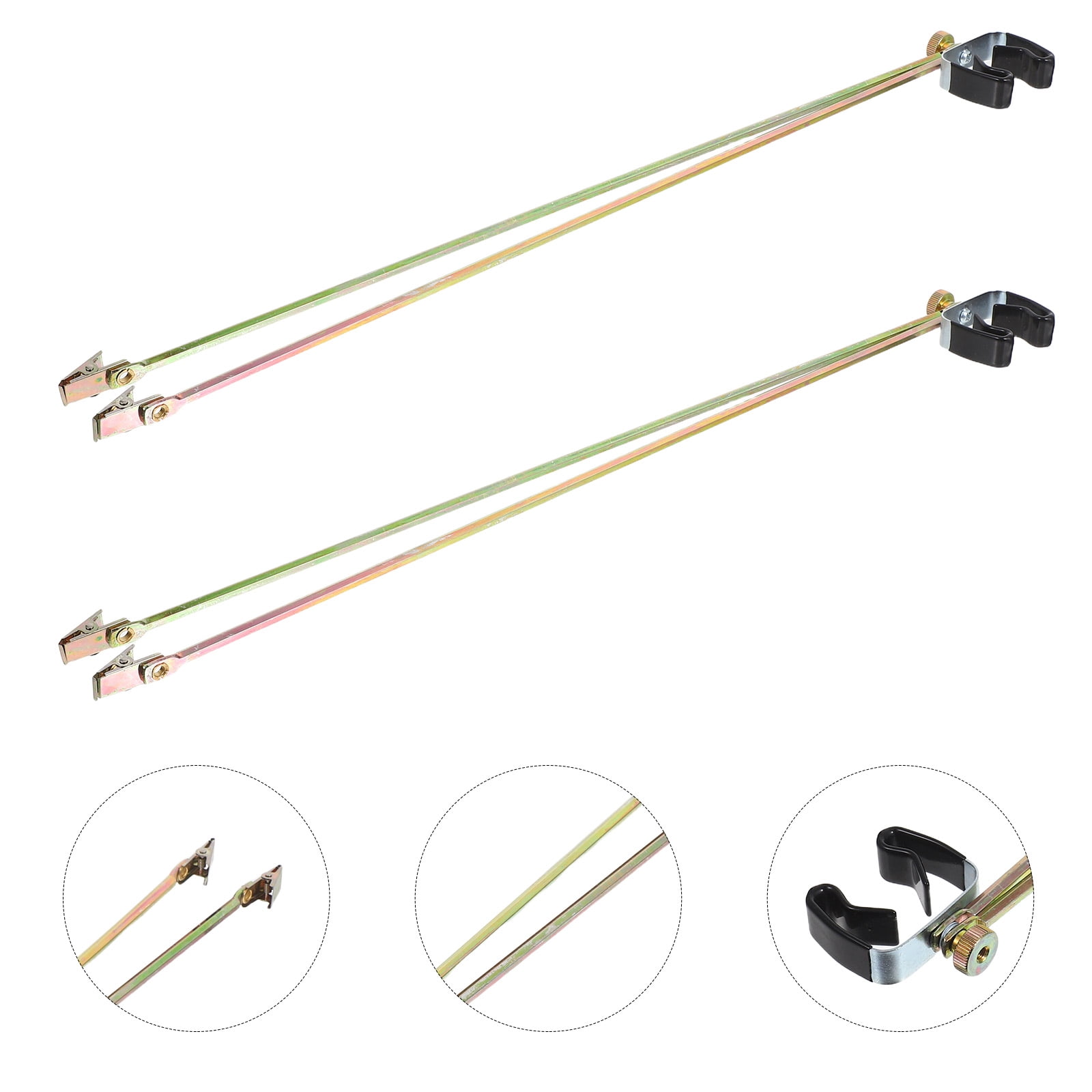 HOOWIFFY 2-Pack Adjustable Metal Flagpole Spreader with Beam Angle ...