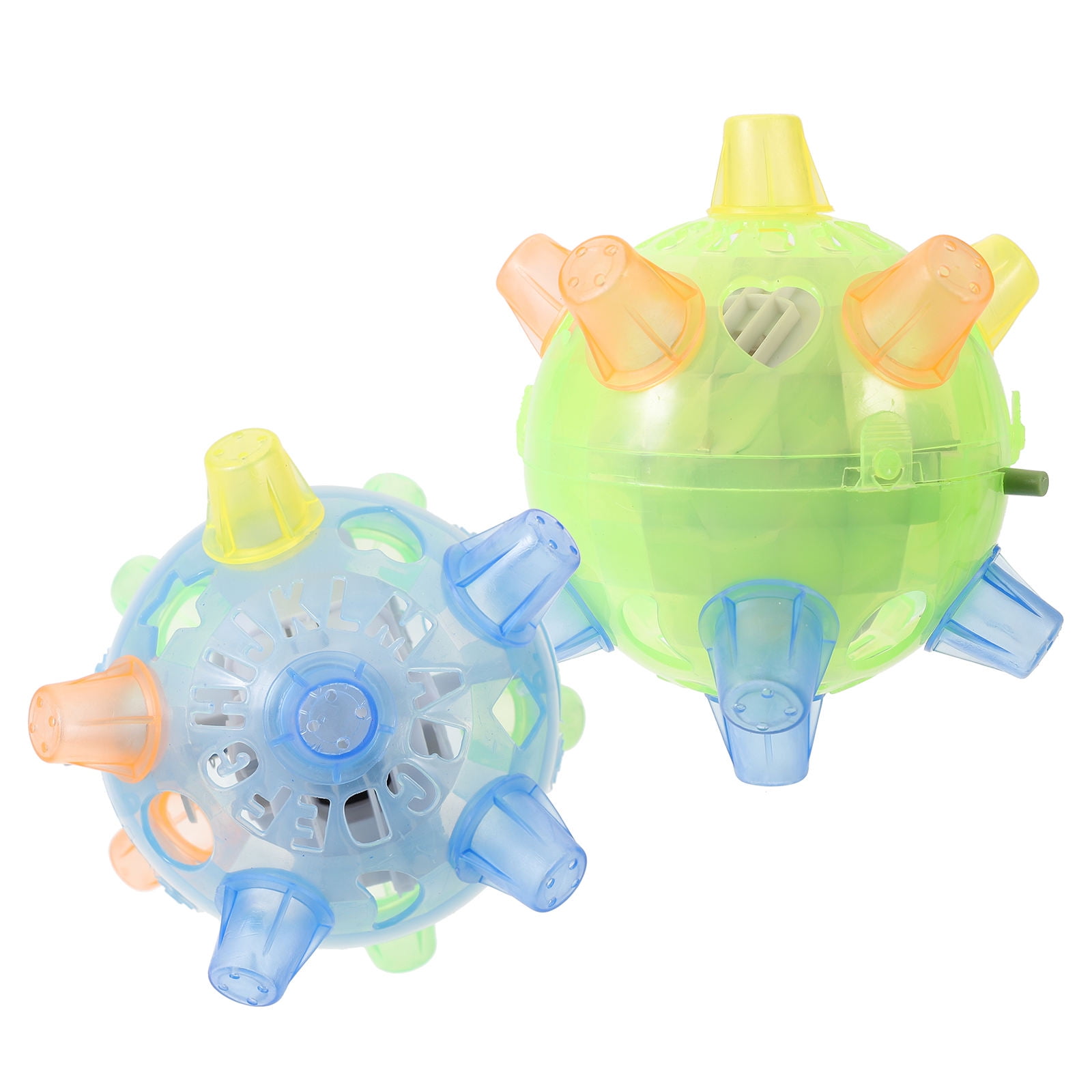 HOOWIFFY Jump Glowing Bouncing Ball Dancing Ball Assorted Color 2Pcs 5 ...