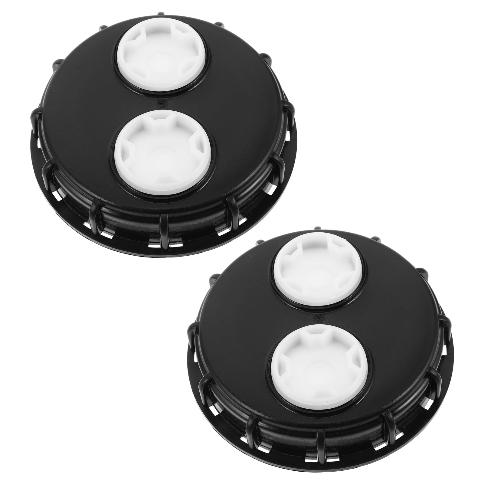 HOOWIFFY 2-Pack Black Plastic IBC Tote Lid Caps for Water Tank Pressure ...